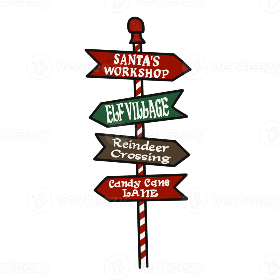 Christmas North Pole Sign 11025381 Png