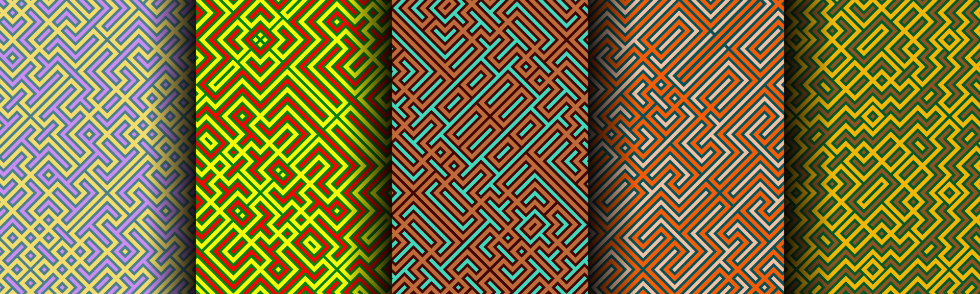 modern geometric abstract line pattern bundle set 11025747 Vector Art ...
