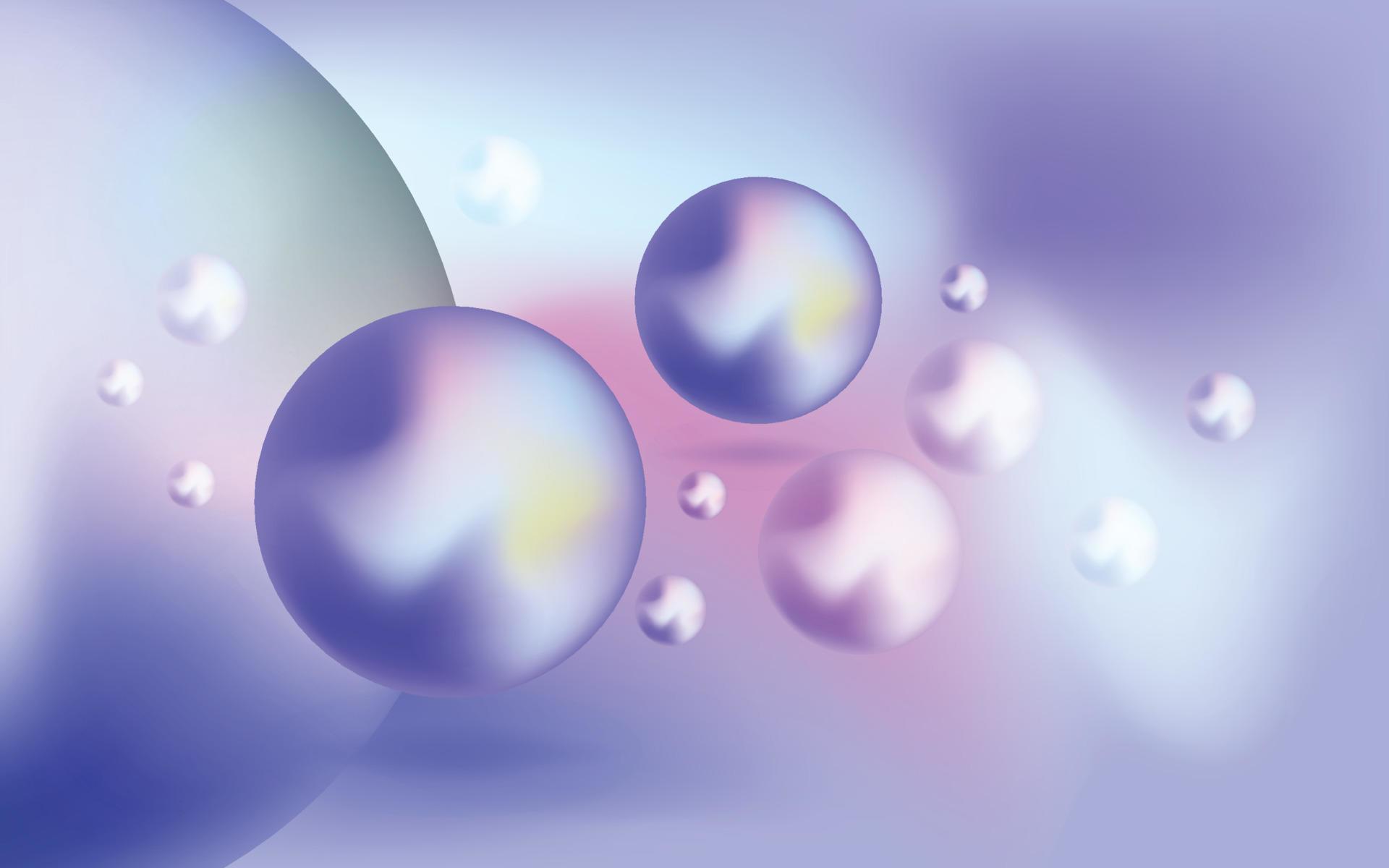 Colorful Gradient Blurred Sphere Shape Abstract Background, Floating ...