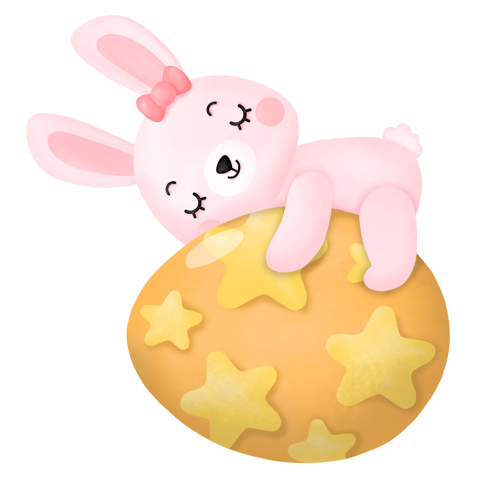 Happy Easter Watercolor Clipart, Rabbit and Egg 11026685 PNG