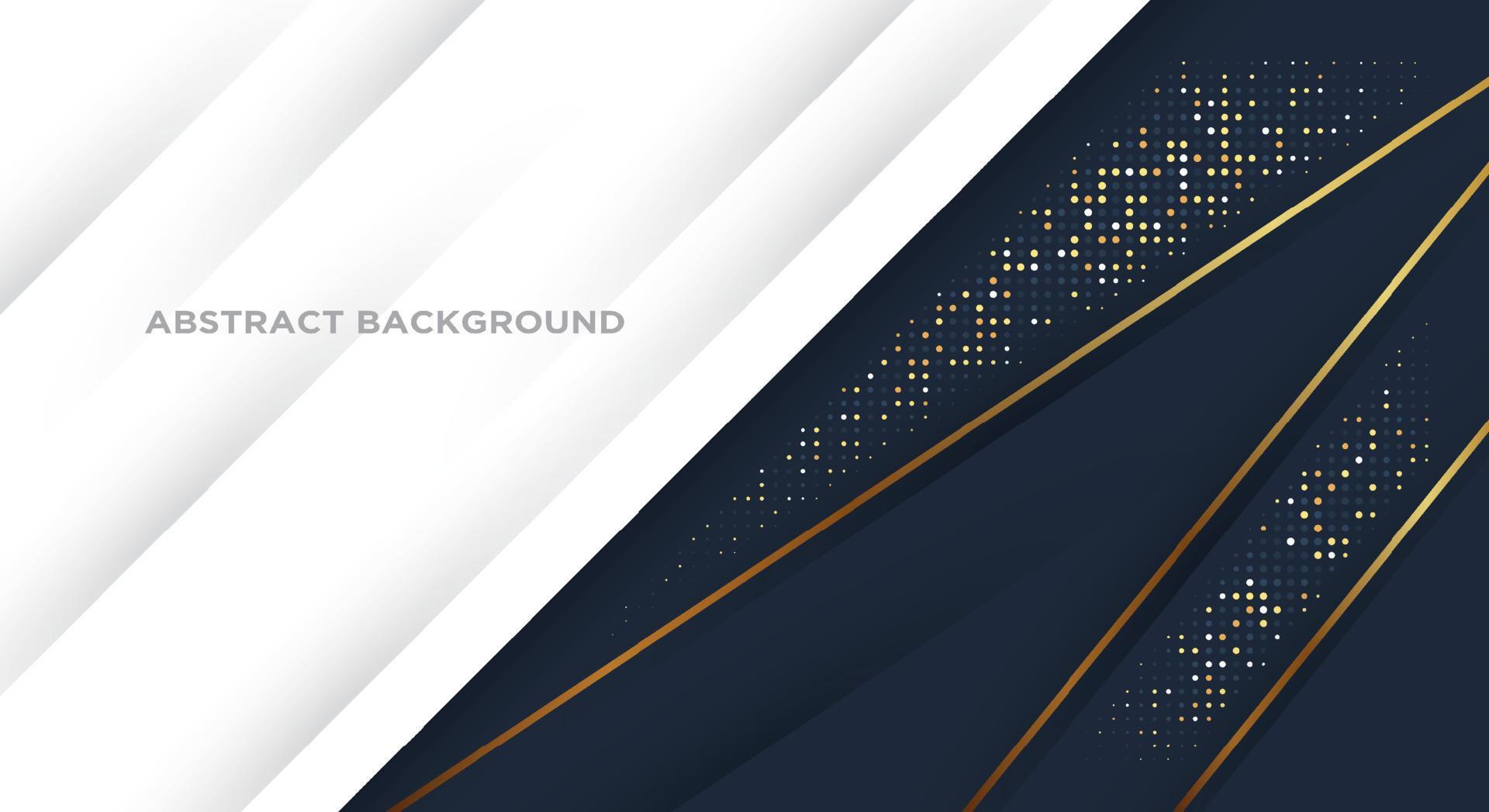 Abstract modern geometric white background. Paper cut style with golden ...