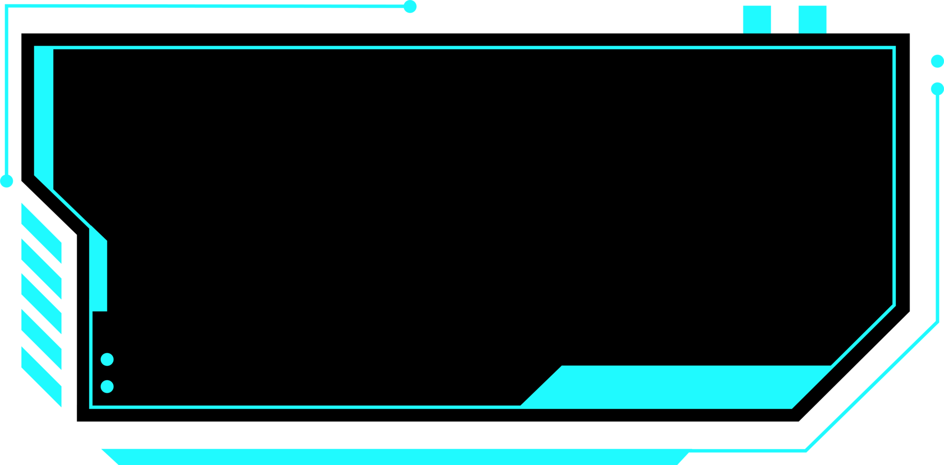 Modern Futuristic Hud Interface Design Element For Copy Space 11028582 Png