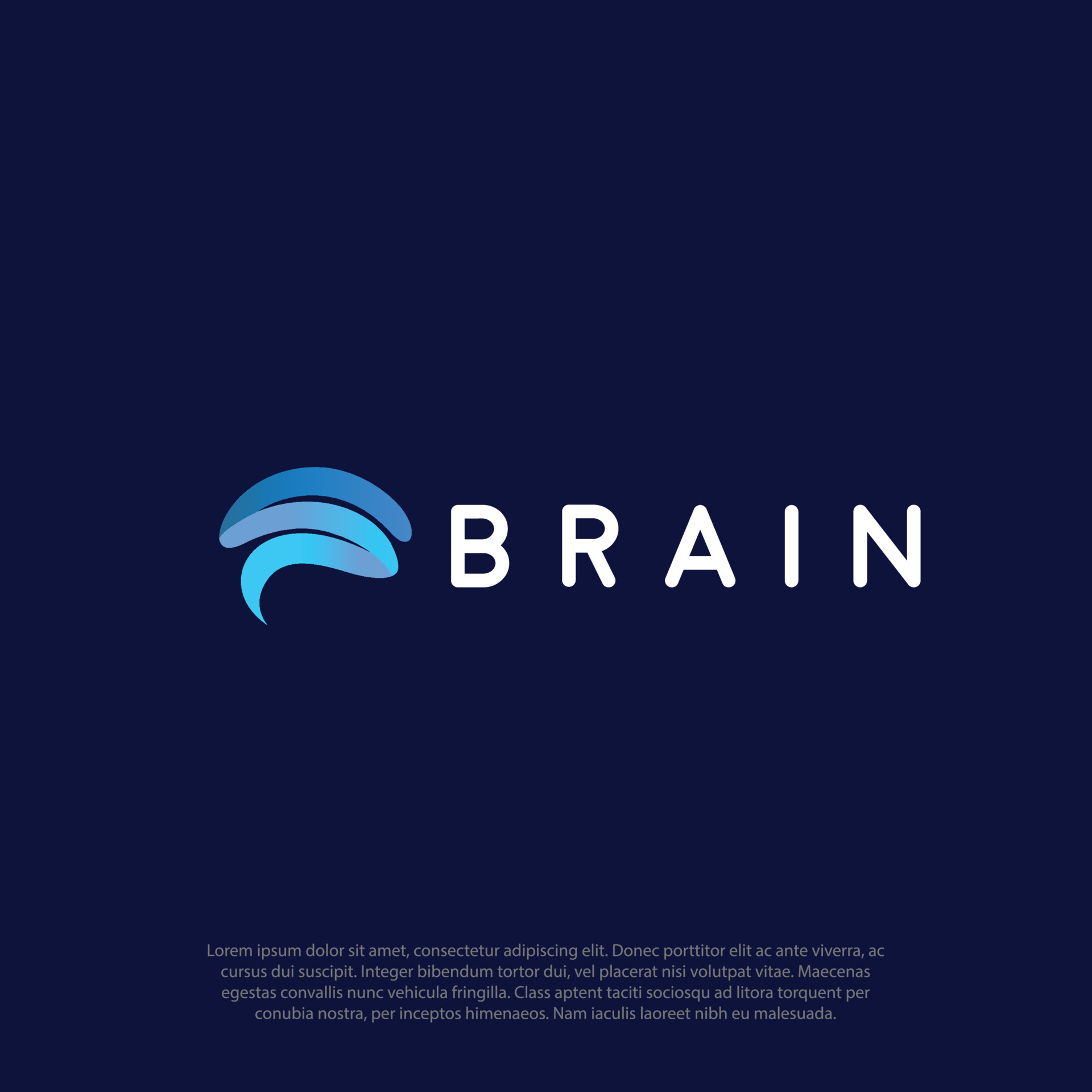 Simple Brain Logo template designs, Education logo vector 11029101 ...