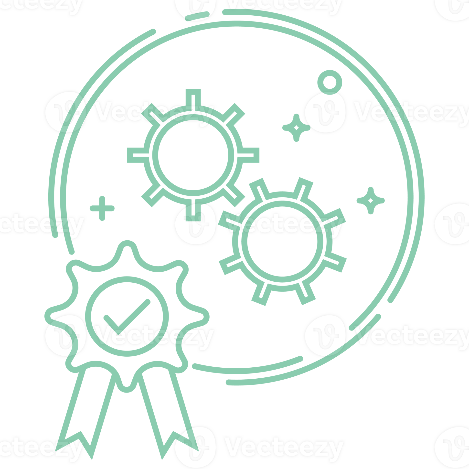 Technology Symbol Design In Line Art Illustration 11029468 Png