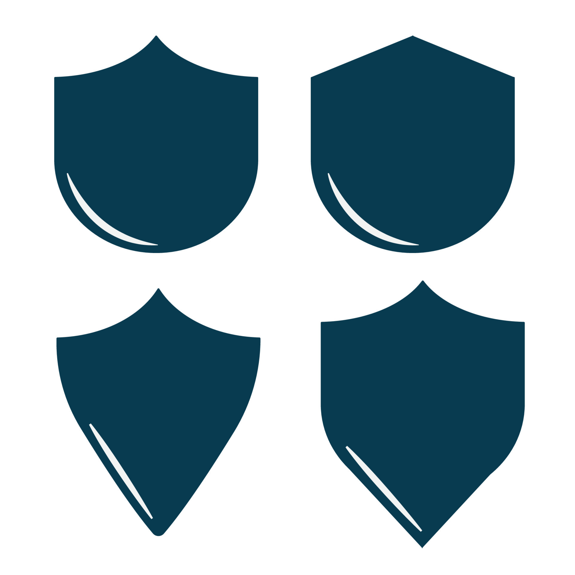 Shield Icon Collection Set Vector Design 11045886 Vector Art At Vecteezy