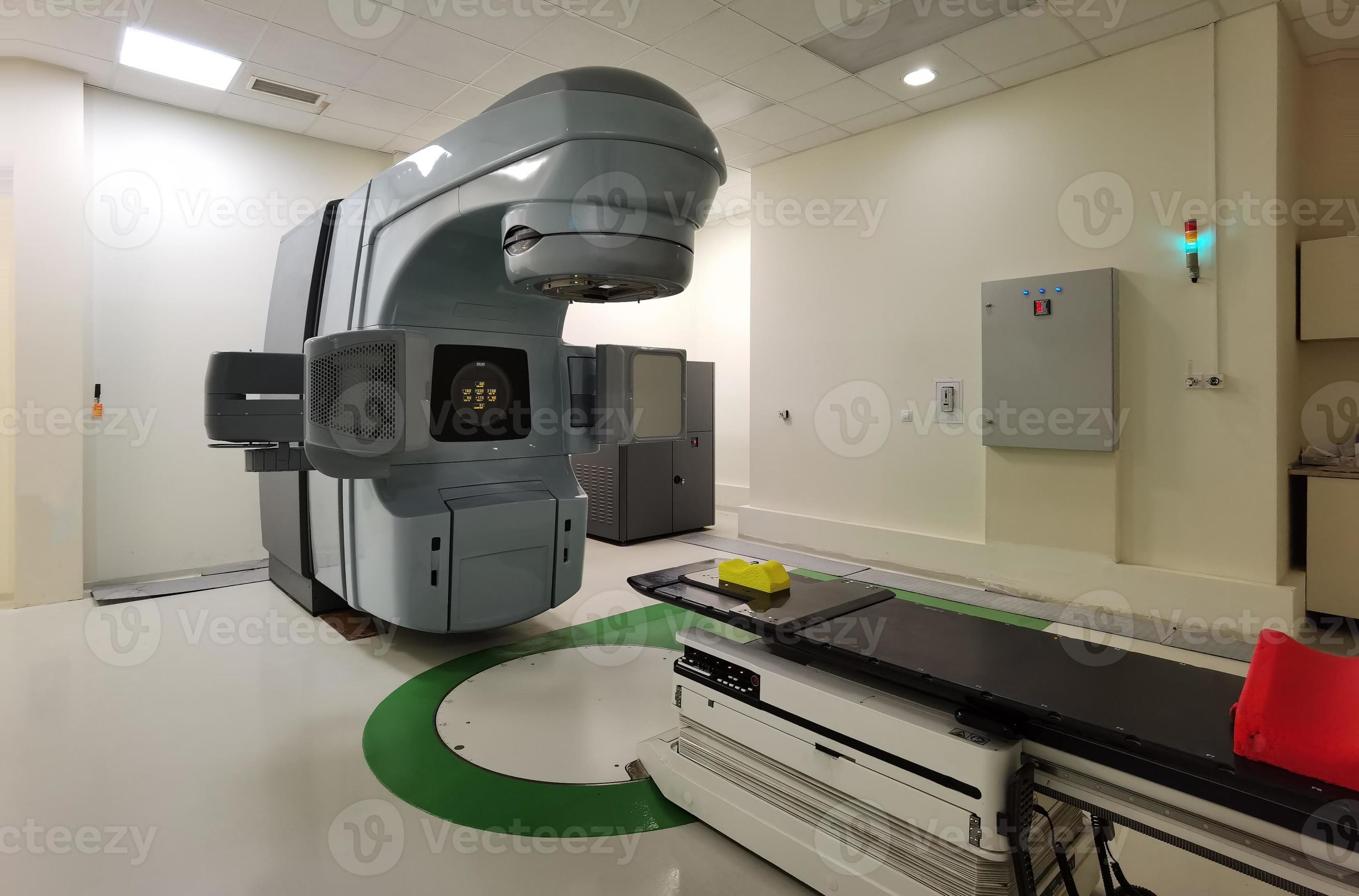 Medical advanced linear accelerator in oncological cancer therapy in a ...