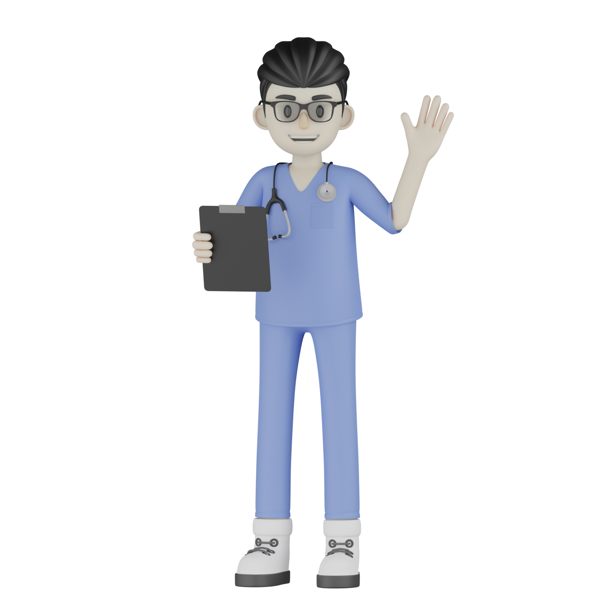 3D Isolated Doctor With A Medical Record 11047939 PNG 3d-isolated-doctor-with-a-medical-record-11047939-png