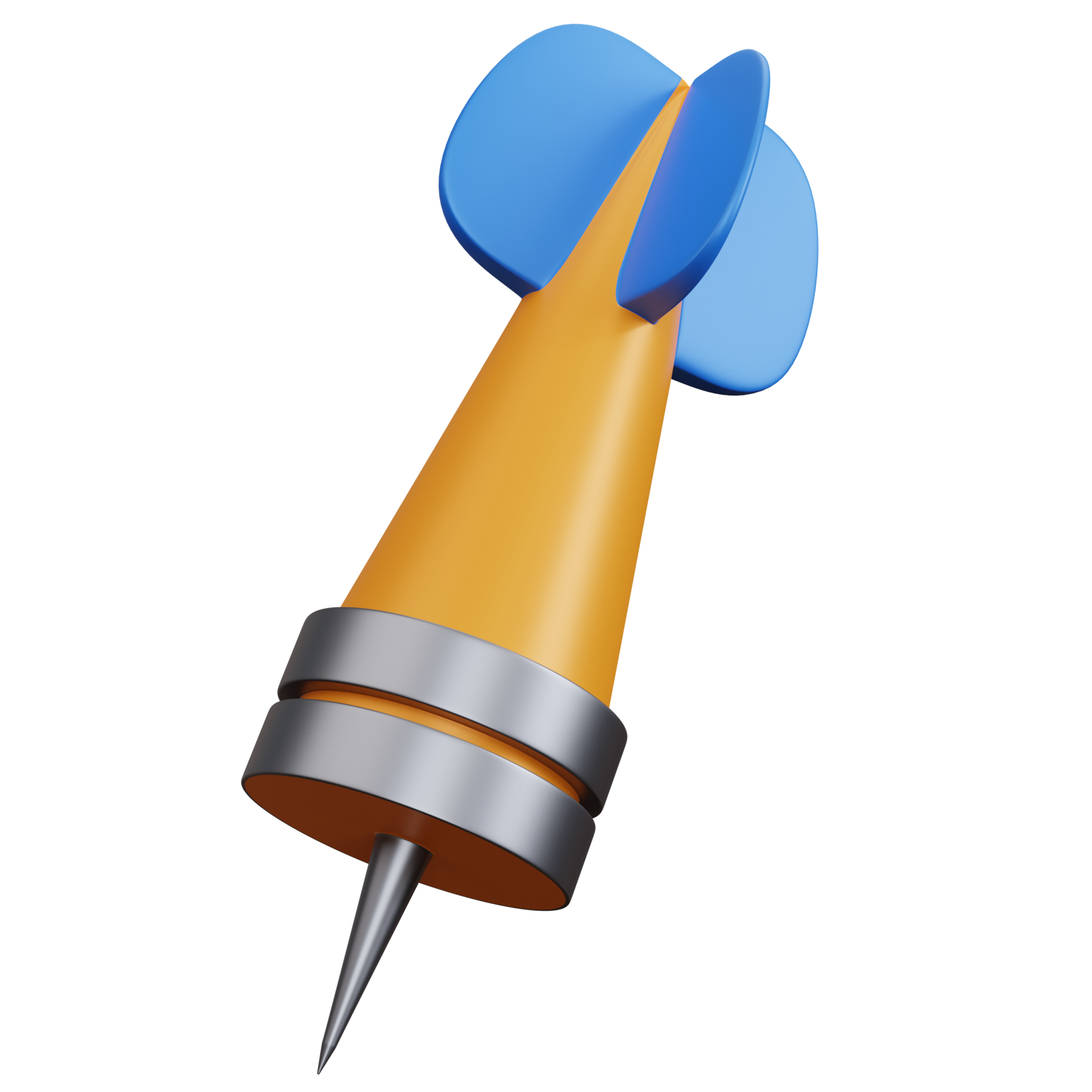 3d rendering one dart isolated 11048708 PNG