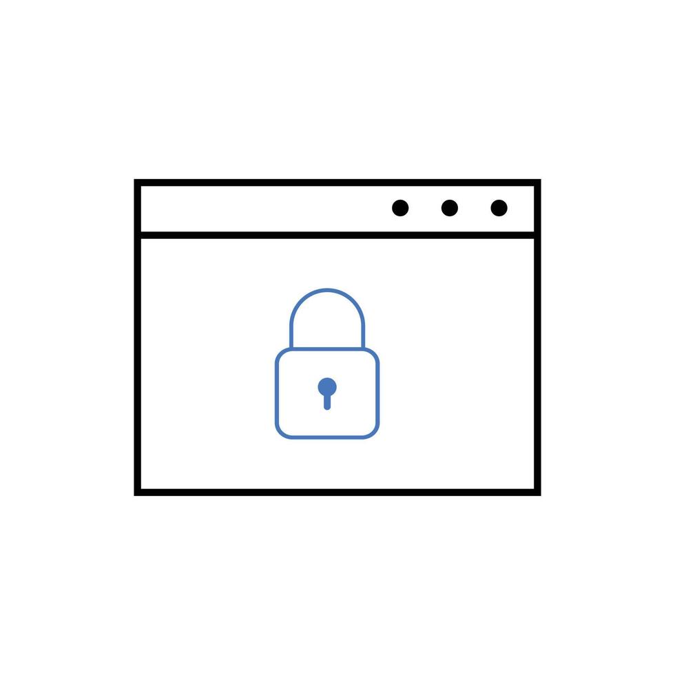 Web Security Line Icons Website Security Shield Protection Icon Symbol 11052434 Vector Art At