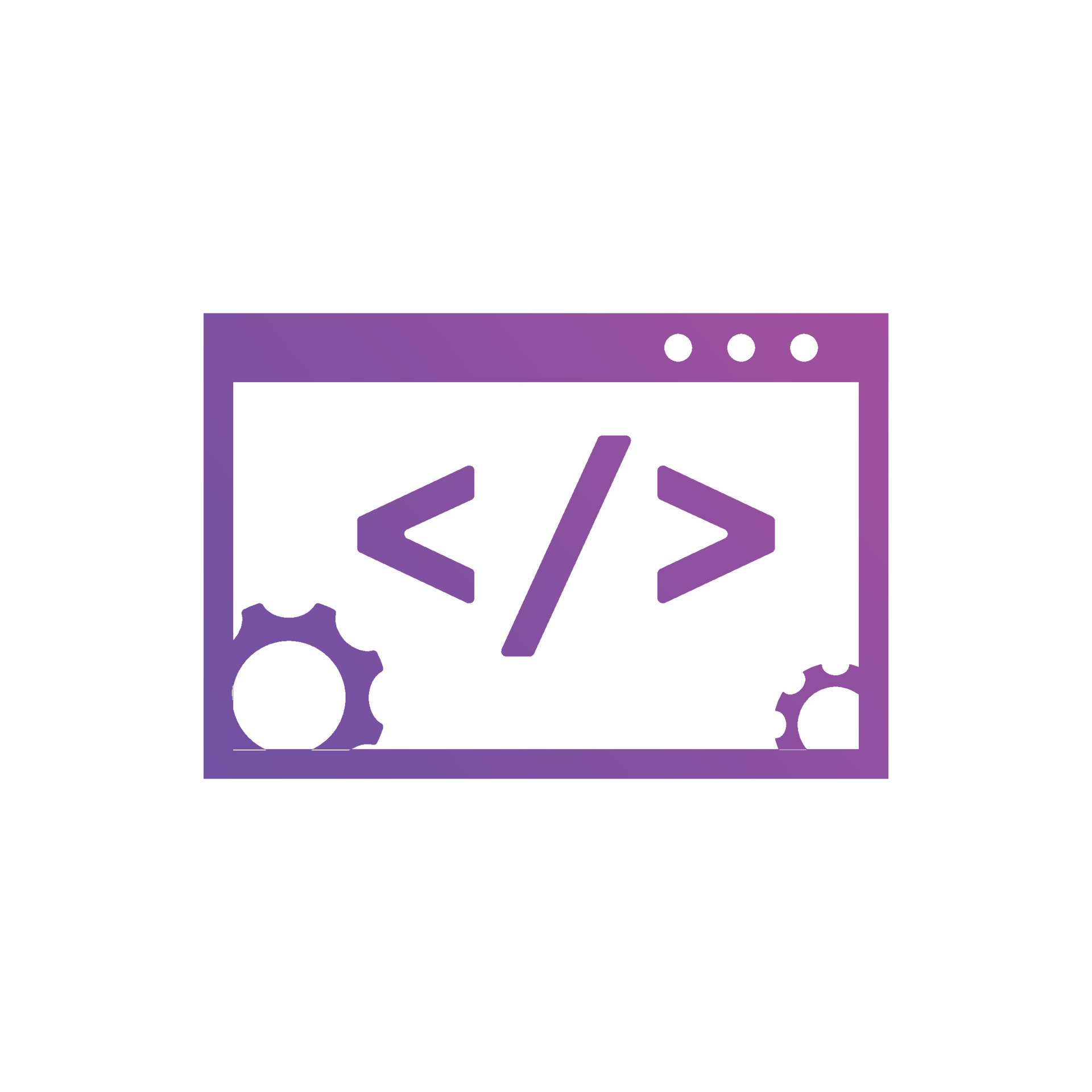 Custom coding icons Vector illustration. modern style Custom coding ...