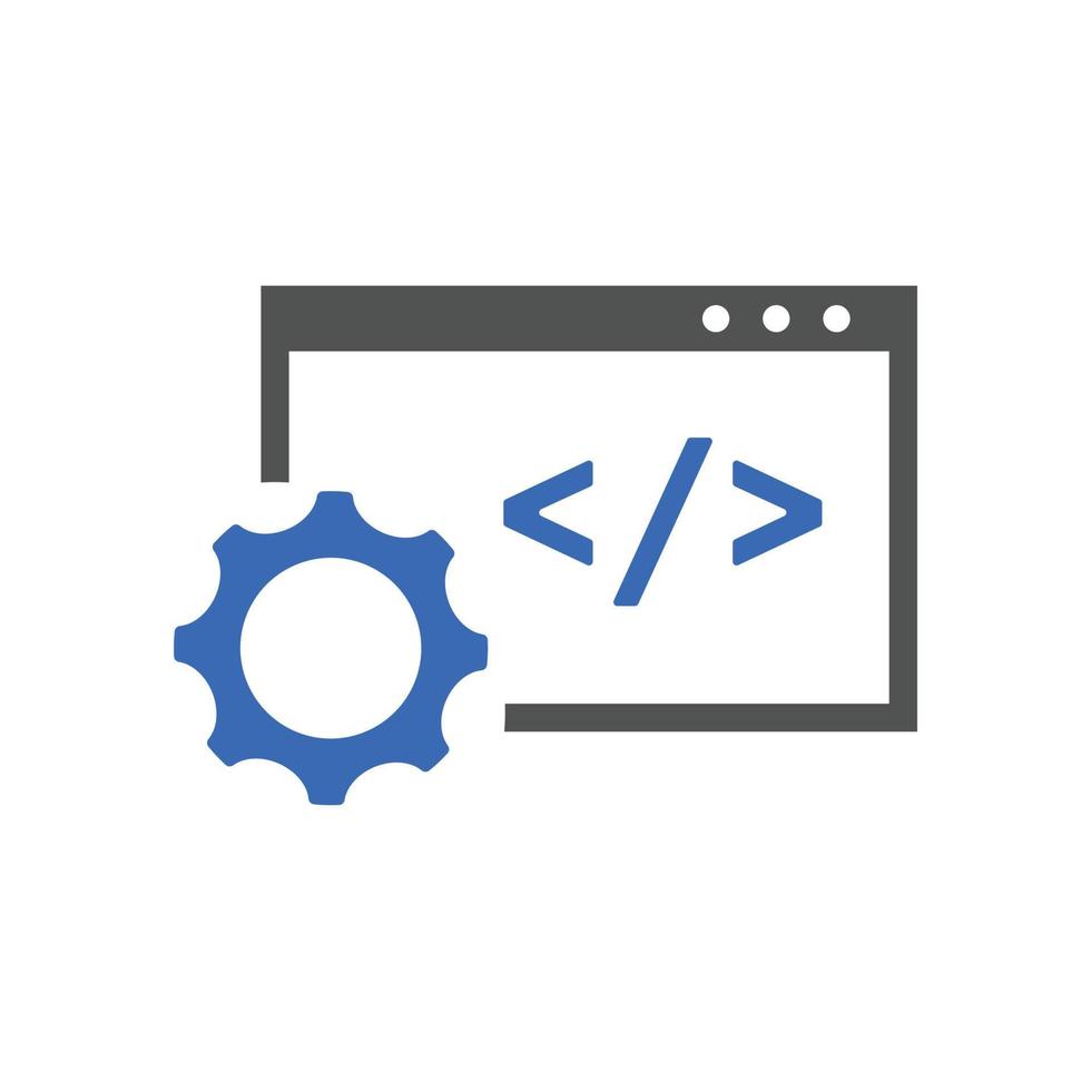 Custom Coding Icons Vector Illustration Modern Style Custom Coding Symbol 11053483 Vector Art