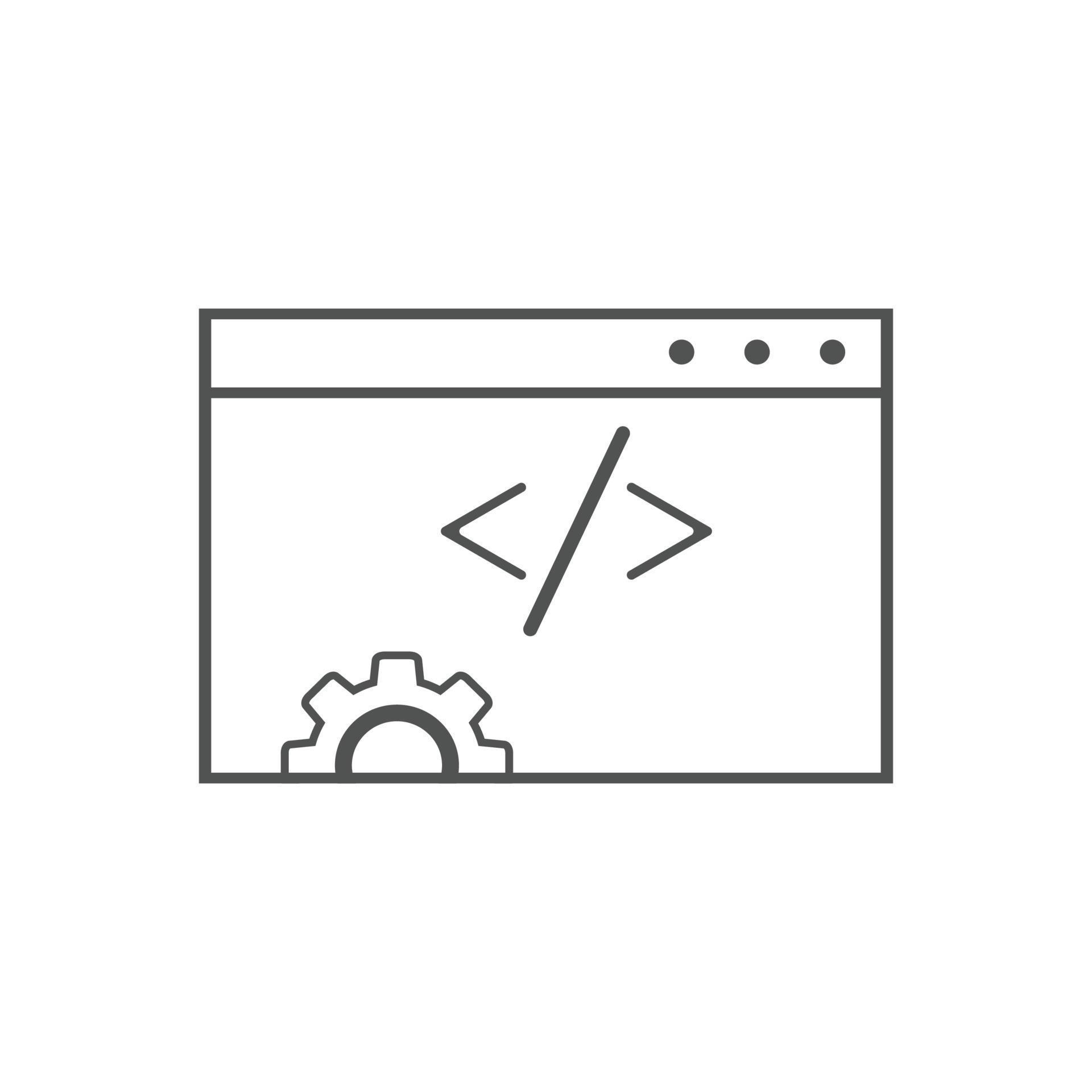 Custom Coding Icons Vector Illustration Modern Style Custom Coding Symbol 11053623 Vector Art