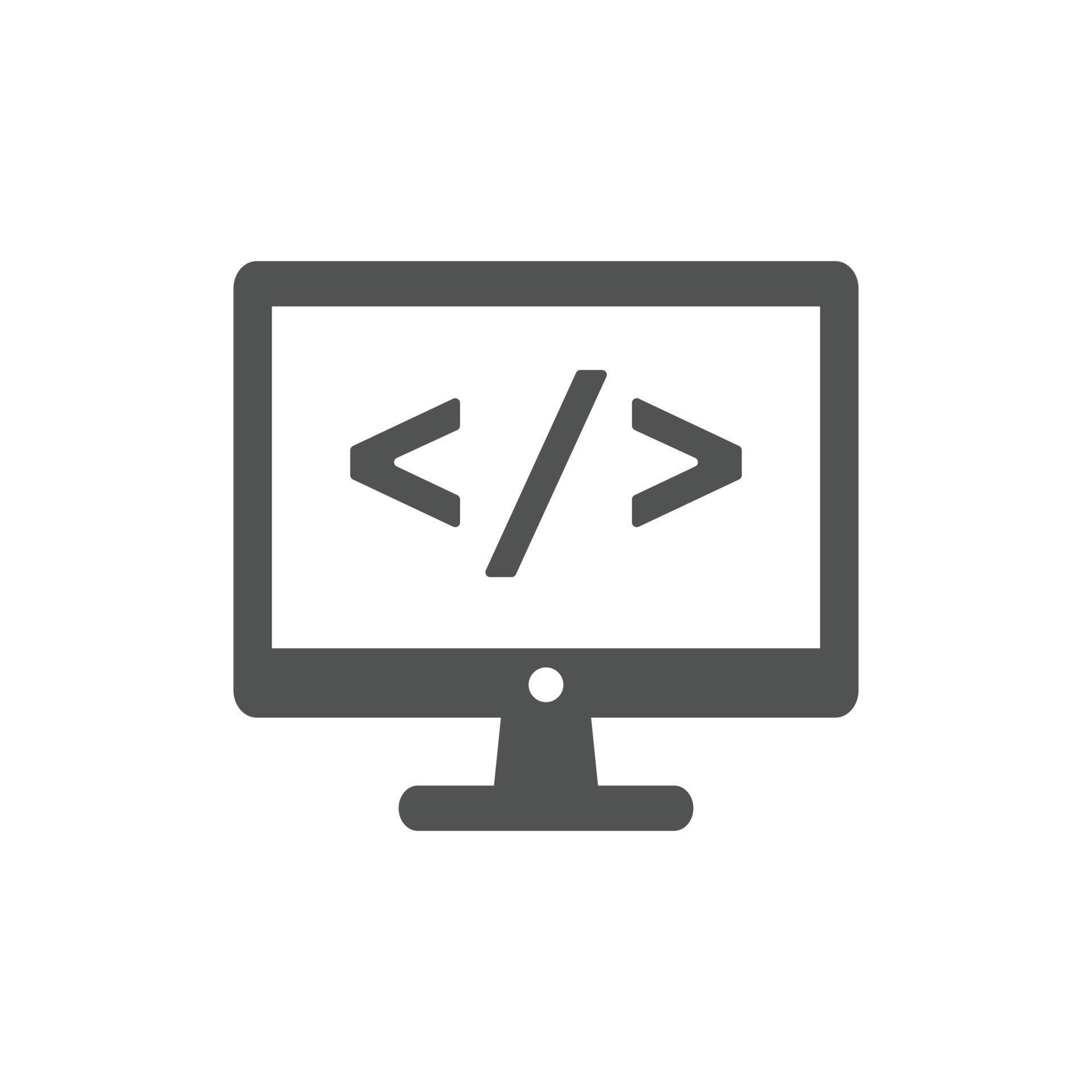 Custom Coding Icons Vector Illustration Modern Style Custom Coding 6590