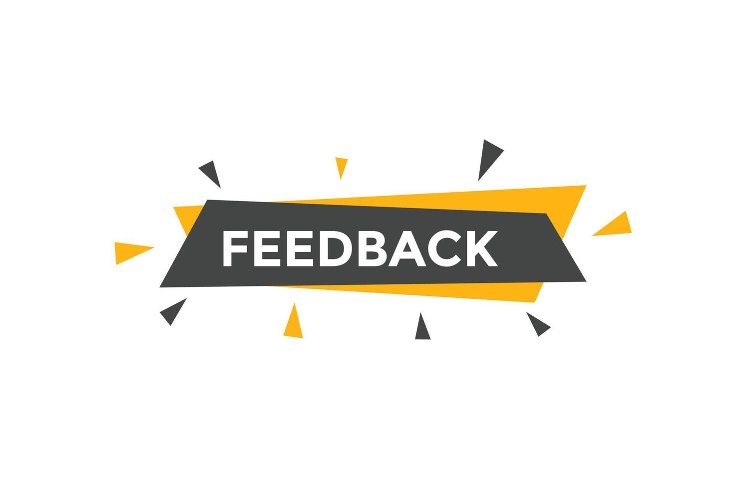 feedback button. feedback speech bubble. Colorful web banner. vector ... feedback button. feedback speech bubble. Colorful web banner. vector ...