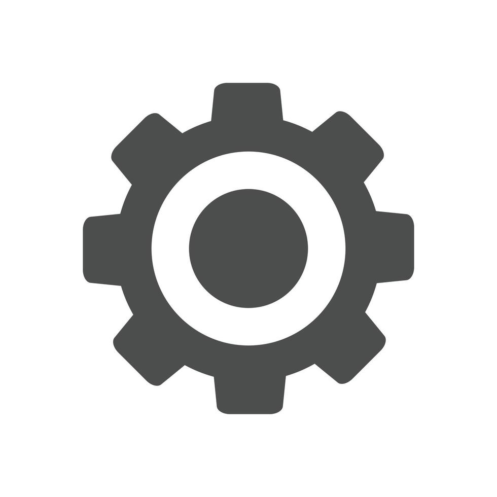 Setting icon for apps or web interface with button. Set of settings ...