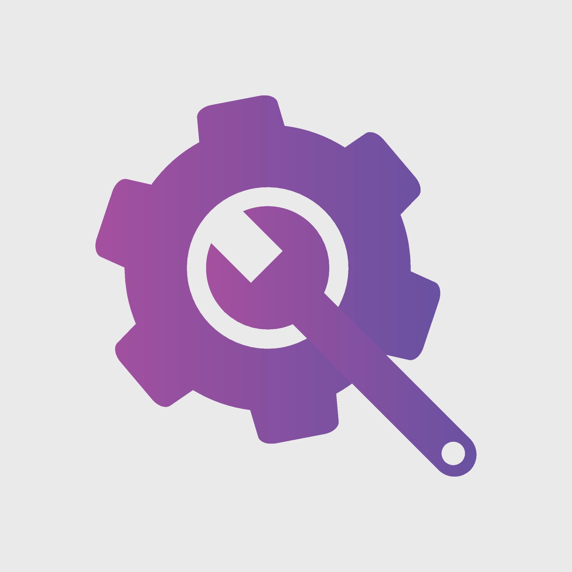 Setting Gear Line Icon Symbol For Ui Social Media Website Isolated On