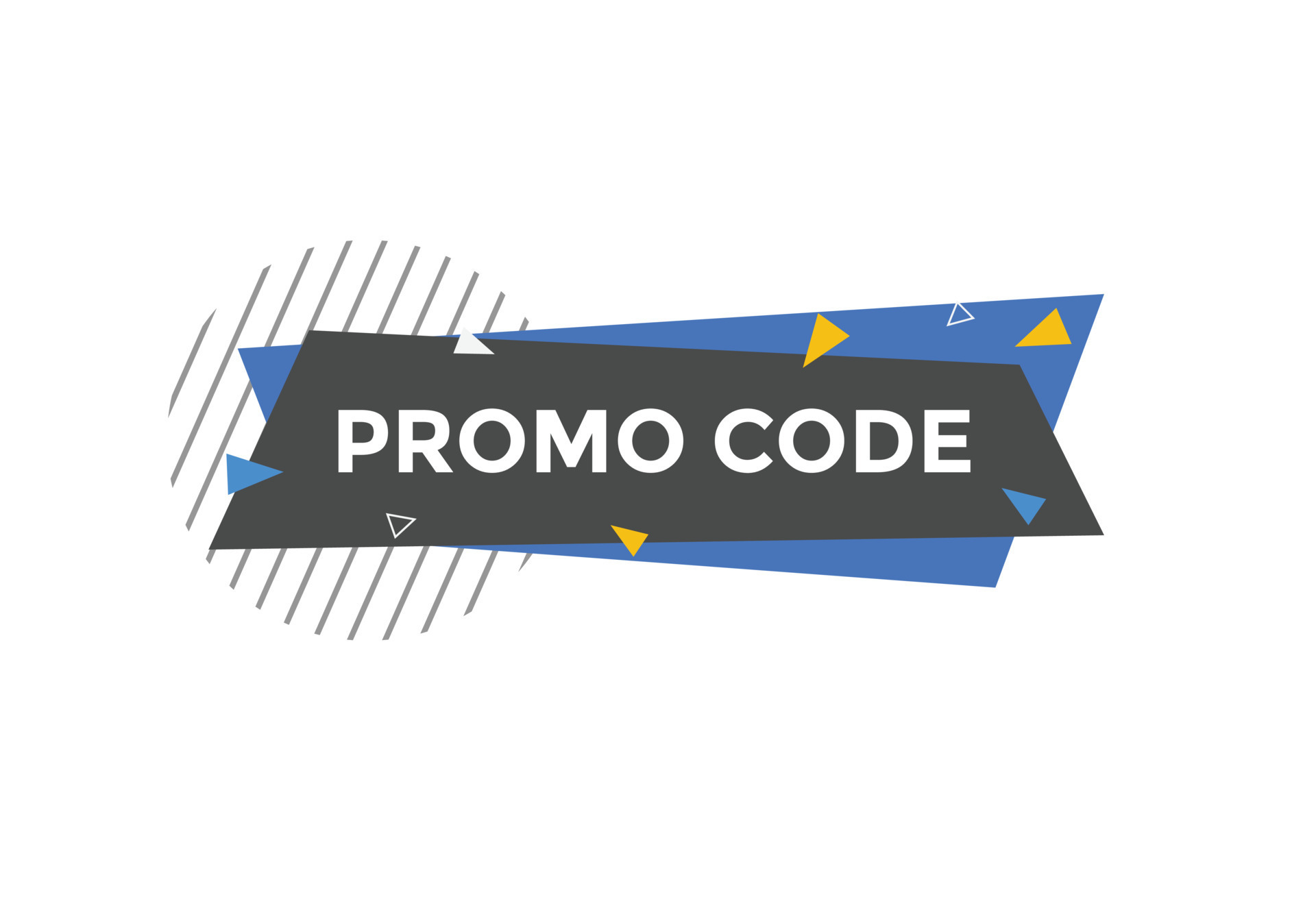 Promo code button. Promo code speech bubble. Promo code text web ...