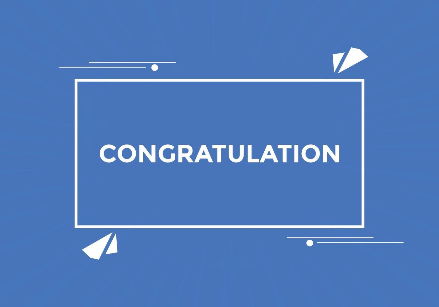 congratulation text button. speech bubble.Congratulations Colorful web banner. vector ...