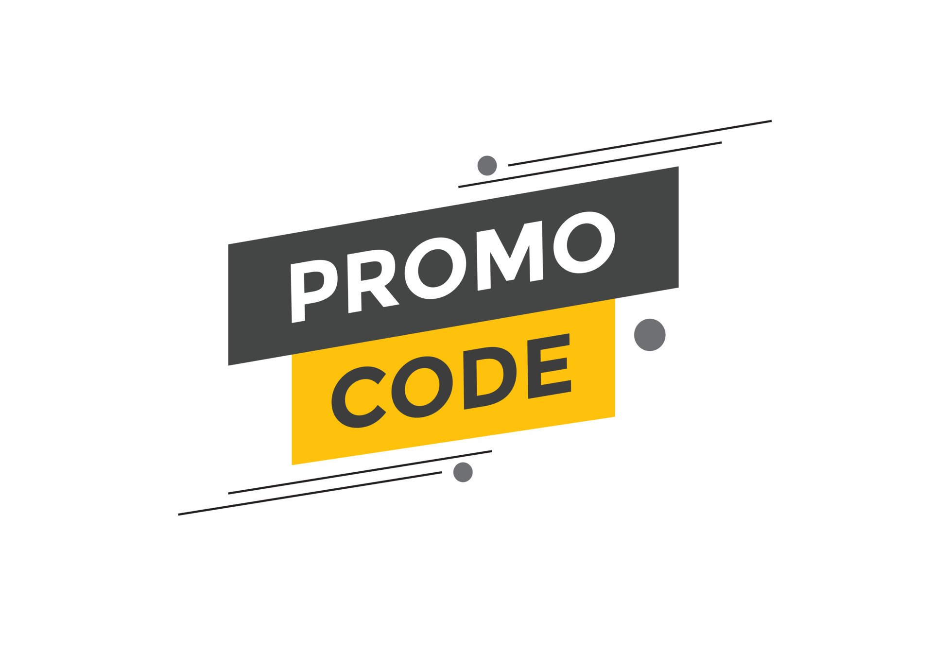 Promo code button. Promo code speech bubble. Promo code text web ...