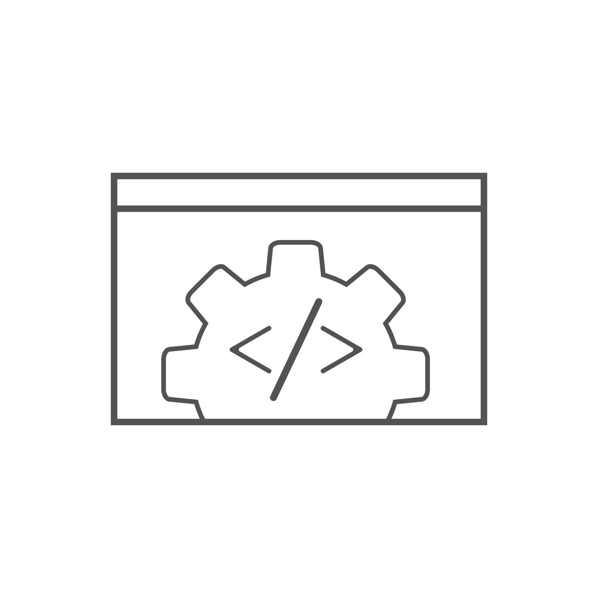 Custom Coding Icons Vector Illustration Modern Style Custom Coding Symbol 11055779 Vector Art