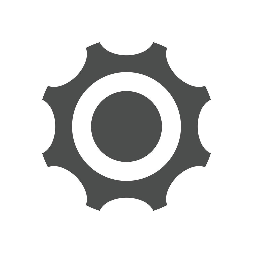 Setting icon for apps or web interface with button. Set of settings, Gear, Cog icon vector with ...