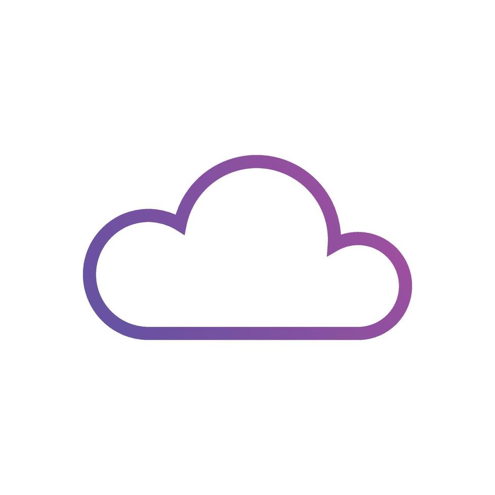 Cloud icon Vector illustration. Cloud symbol for SEO, Website and ...