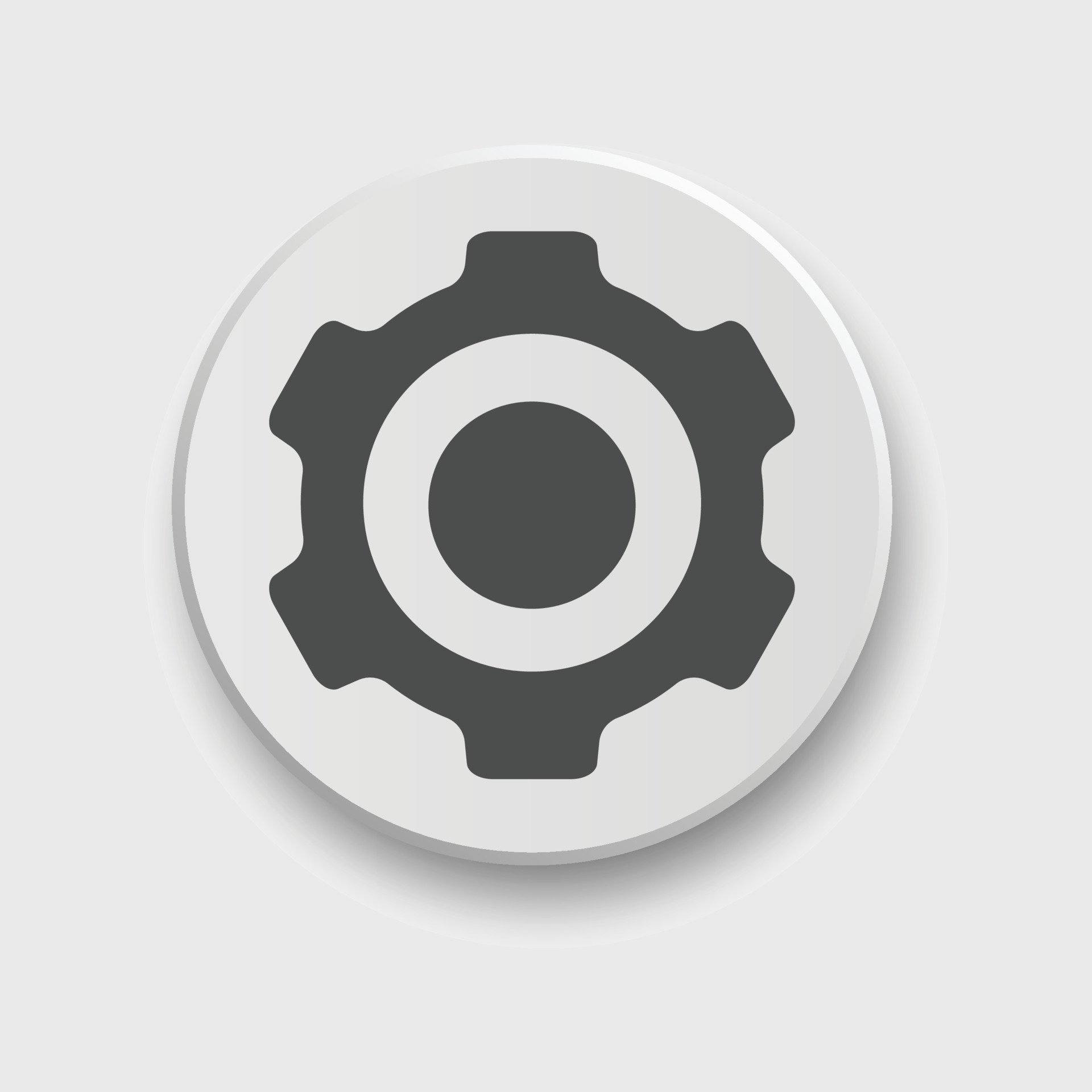 Setting Icon For Apps Or Web Interface With Button Set Of Settings Gear Cog Icon Vector With