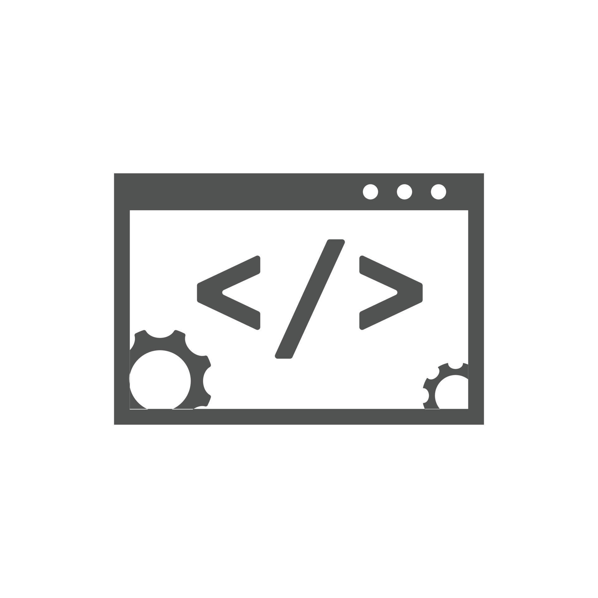 Custom Coding Icons Vector Illustration Modern Style Custom Coding