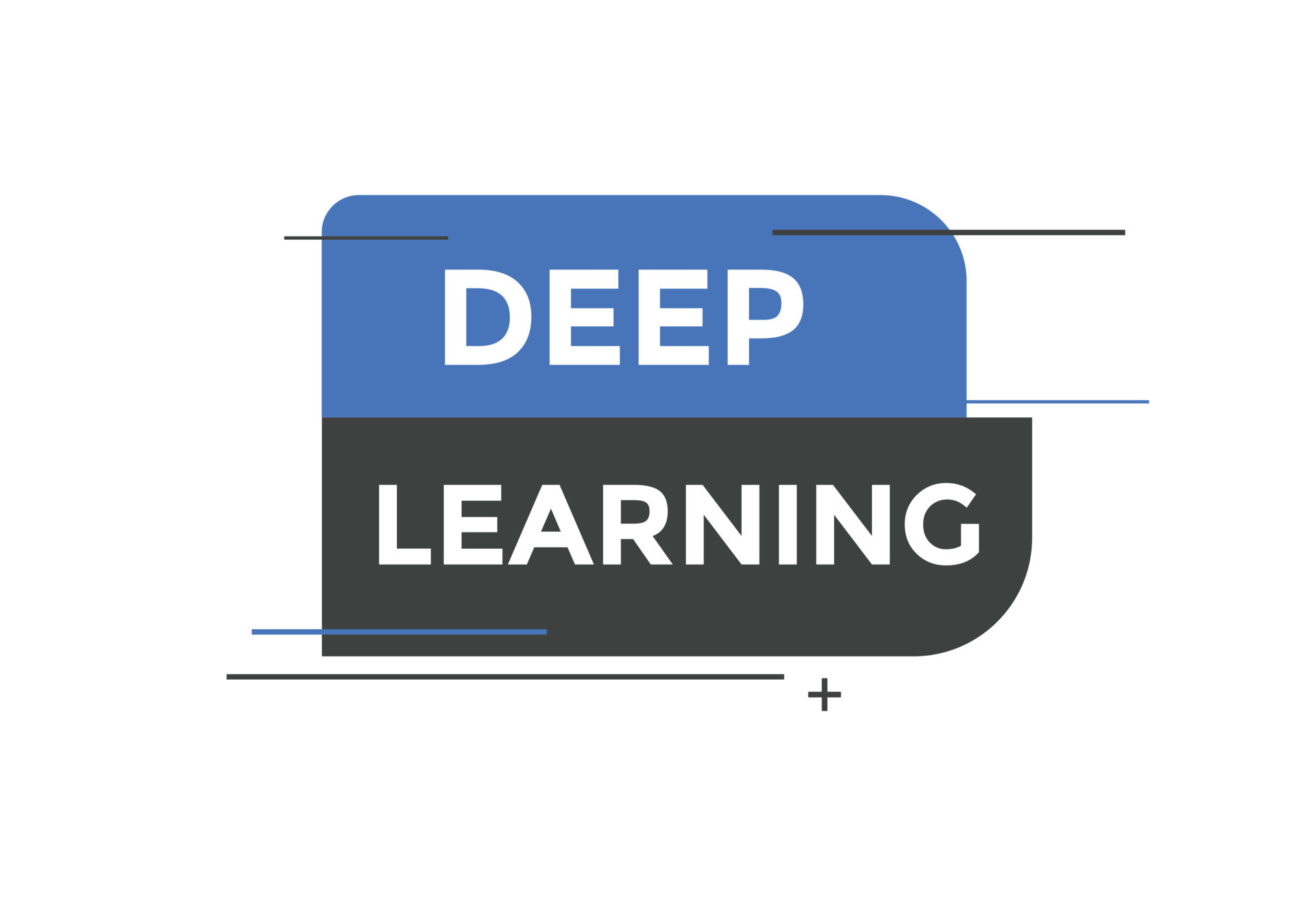 deep learning text button. deep learning speech bubble. deep learning ...