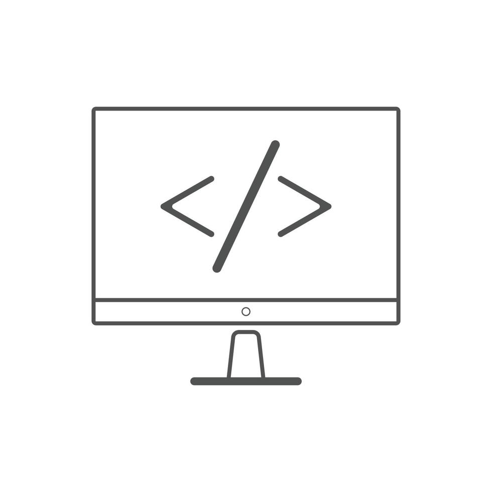Custom Coding Icons Vector Illustration Modern Style Custom Coding Symbol 11057056 Vector Art