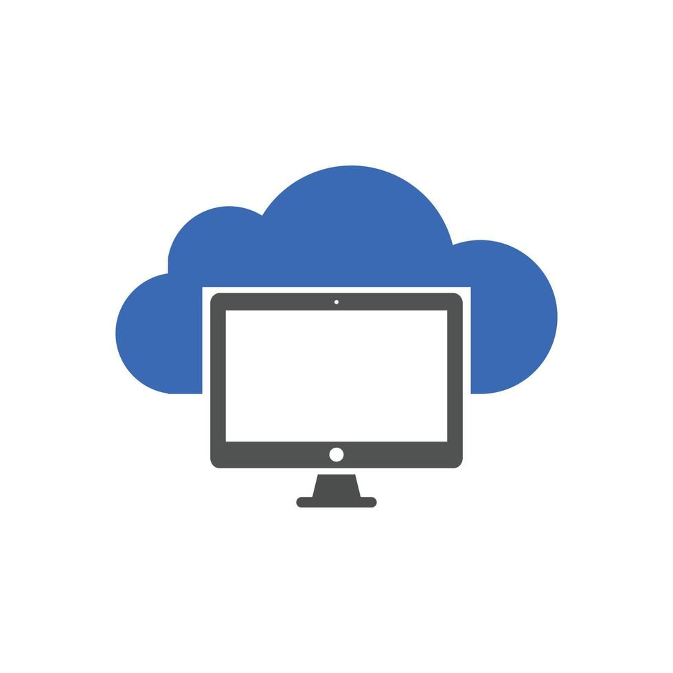 Cloud Computing Icon Vector Illustration Cloud Computing Symbol For