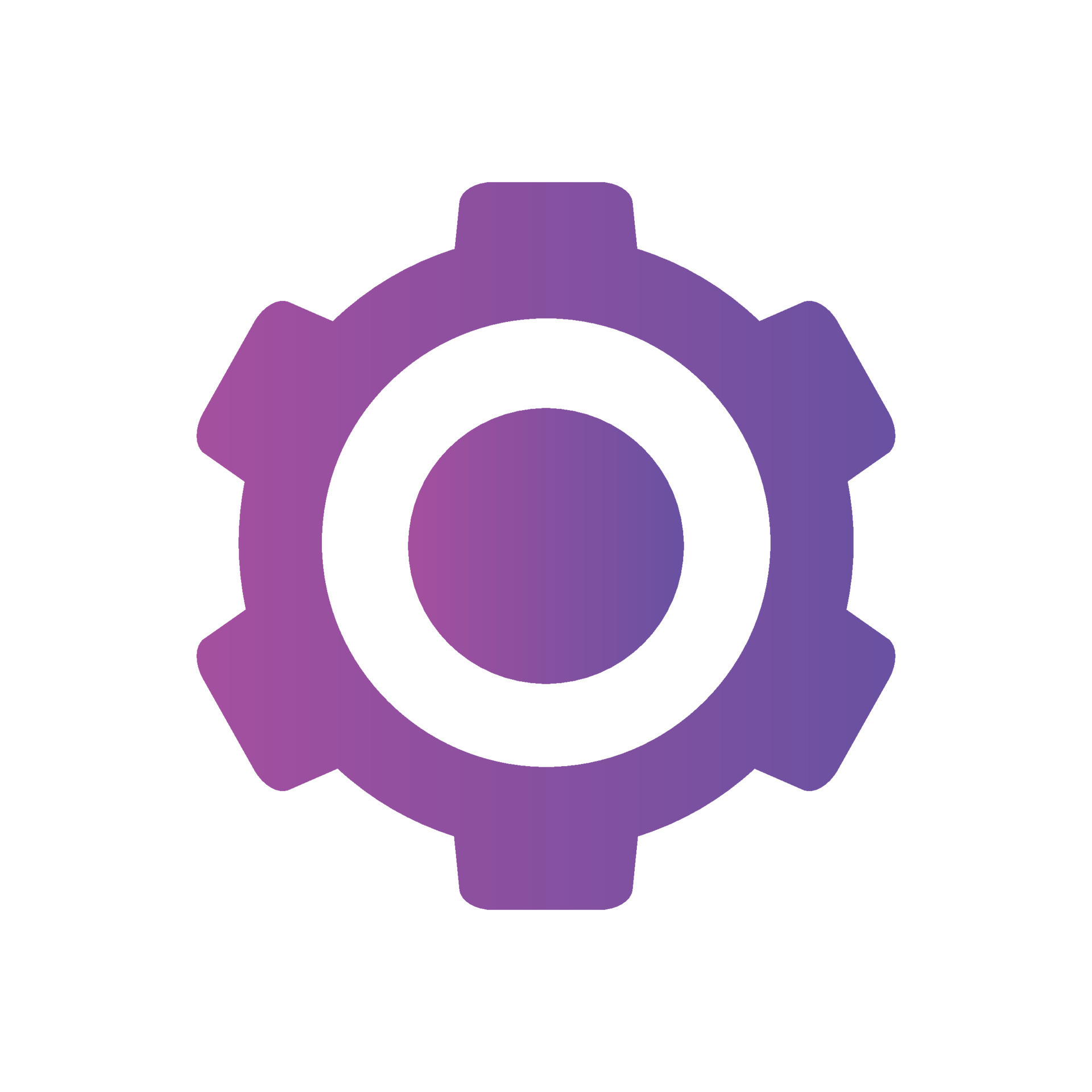 Setting icon for apps or web interface with button. Set of settings, Gear, Cog icon vector with ...