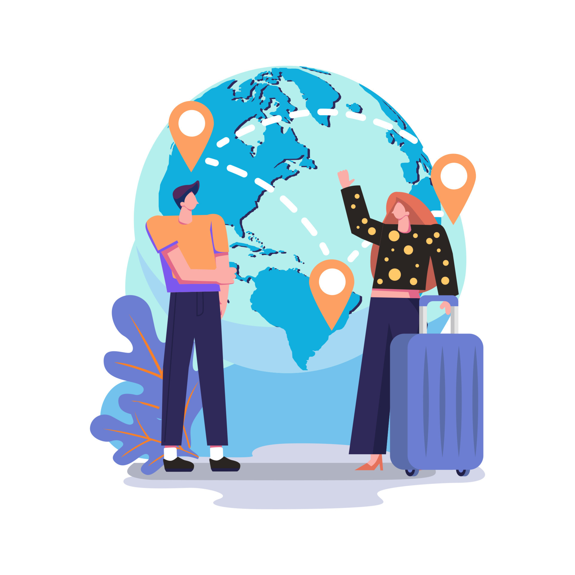 Brain drain depicts emigration of highly trained flat style design 11060387 Vector Art at Vecteezy