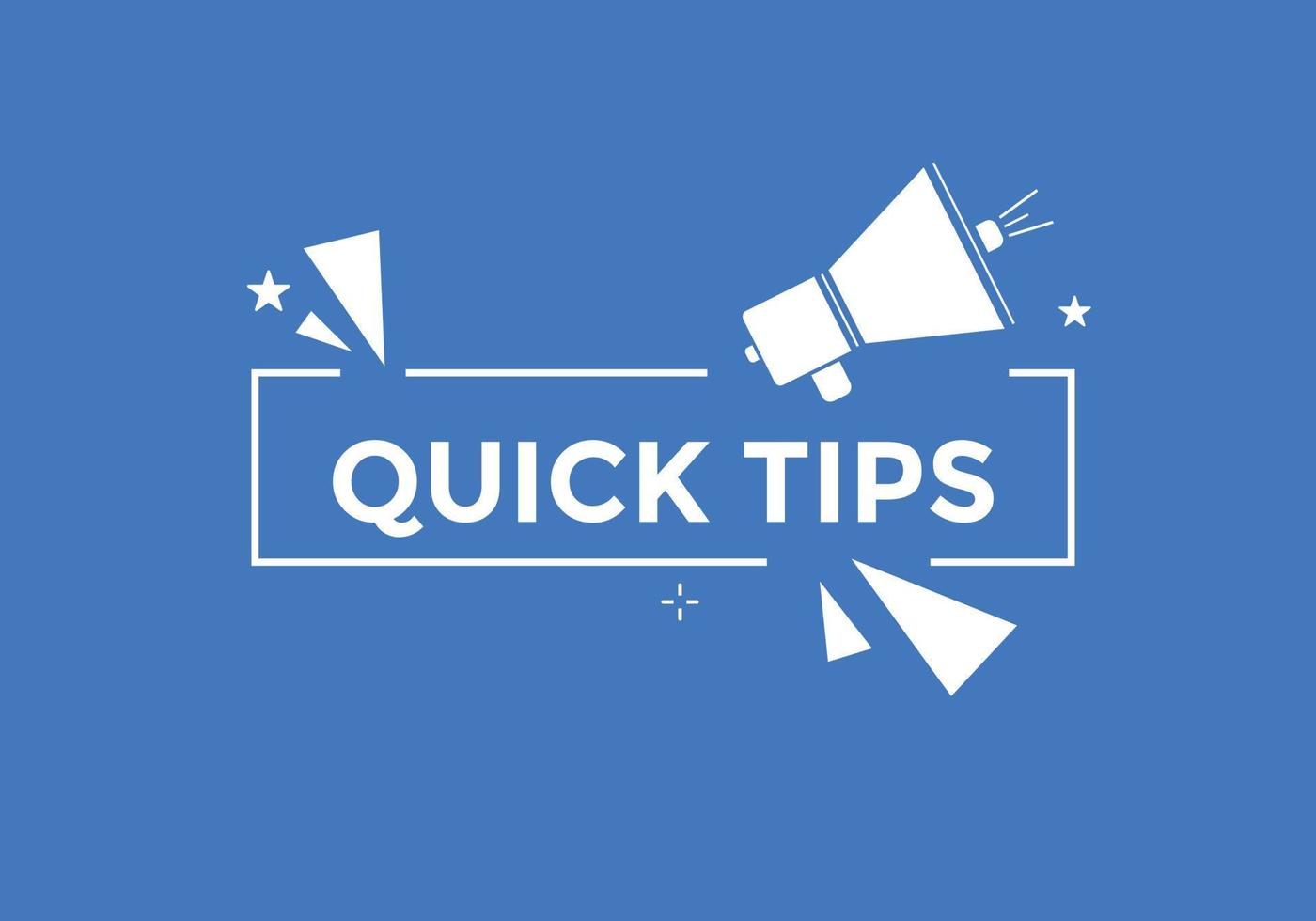 Quick tips button. Quick tips speech bubble. Quick tips text web ...