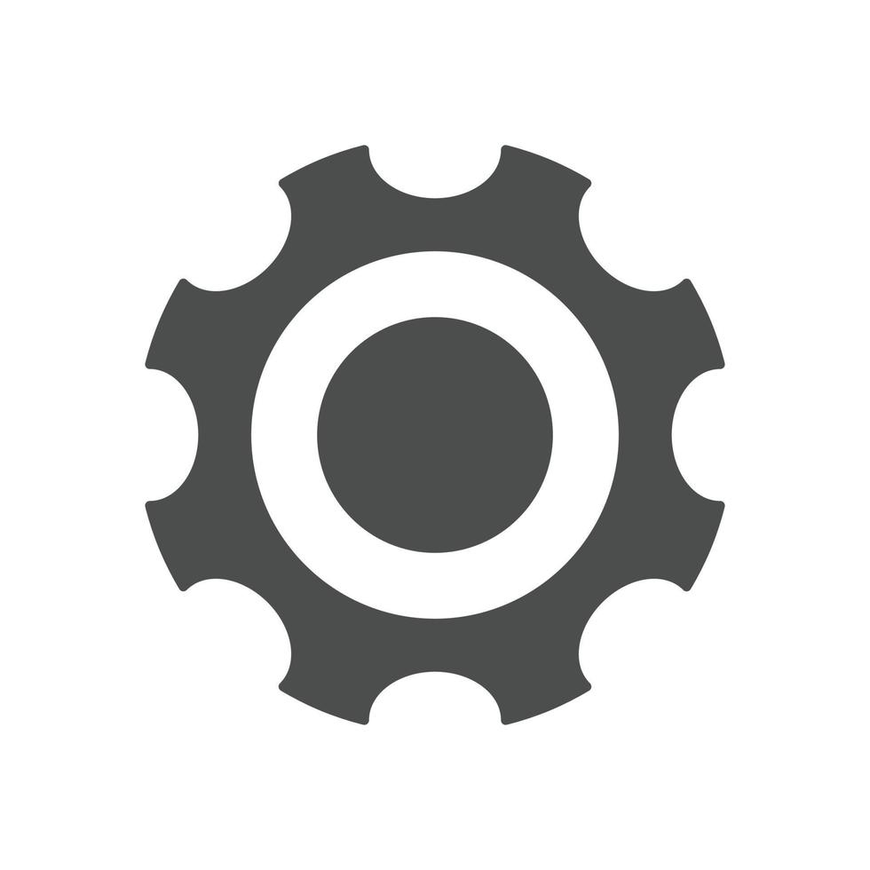 Setting icon for apps or web interface with button. Set of settings, Gear, Cog icon vector with ...