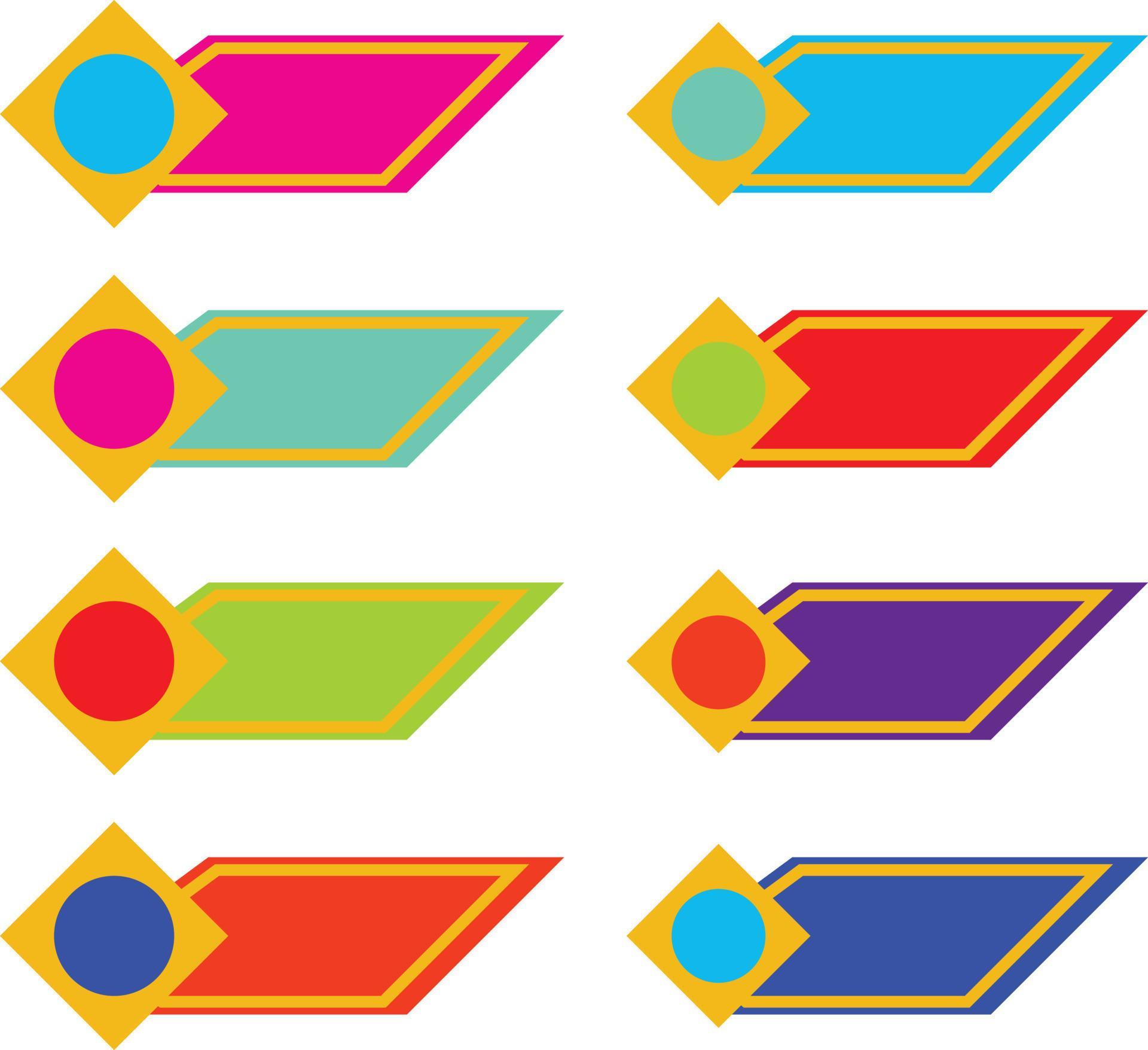 Colorful Free Vector Web Button Set Free Vector 11061015 Vector Art at ...