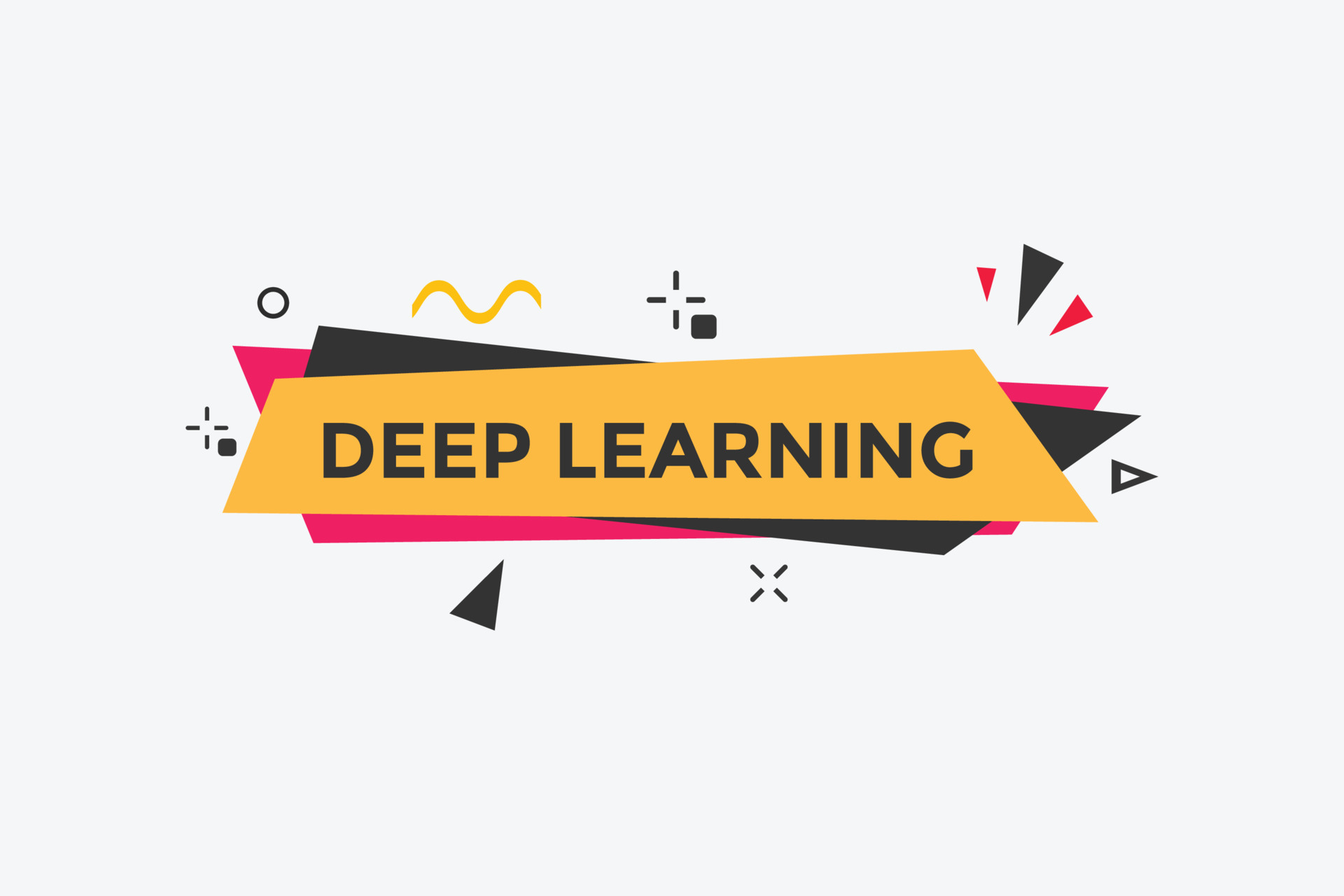 Deep Learning Text Button Deep Learning Speech Bubble Deep Learning