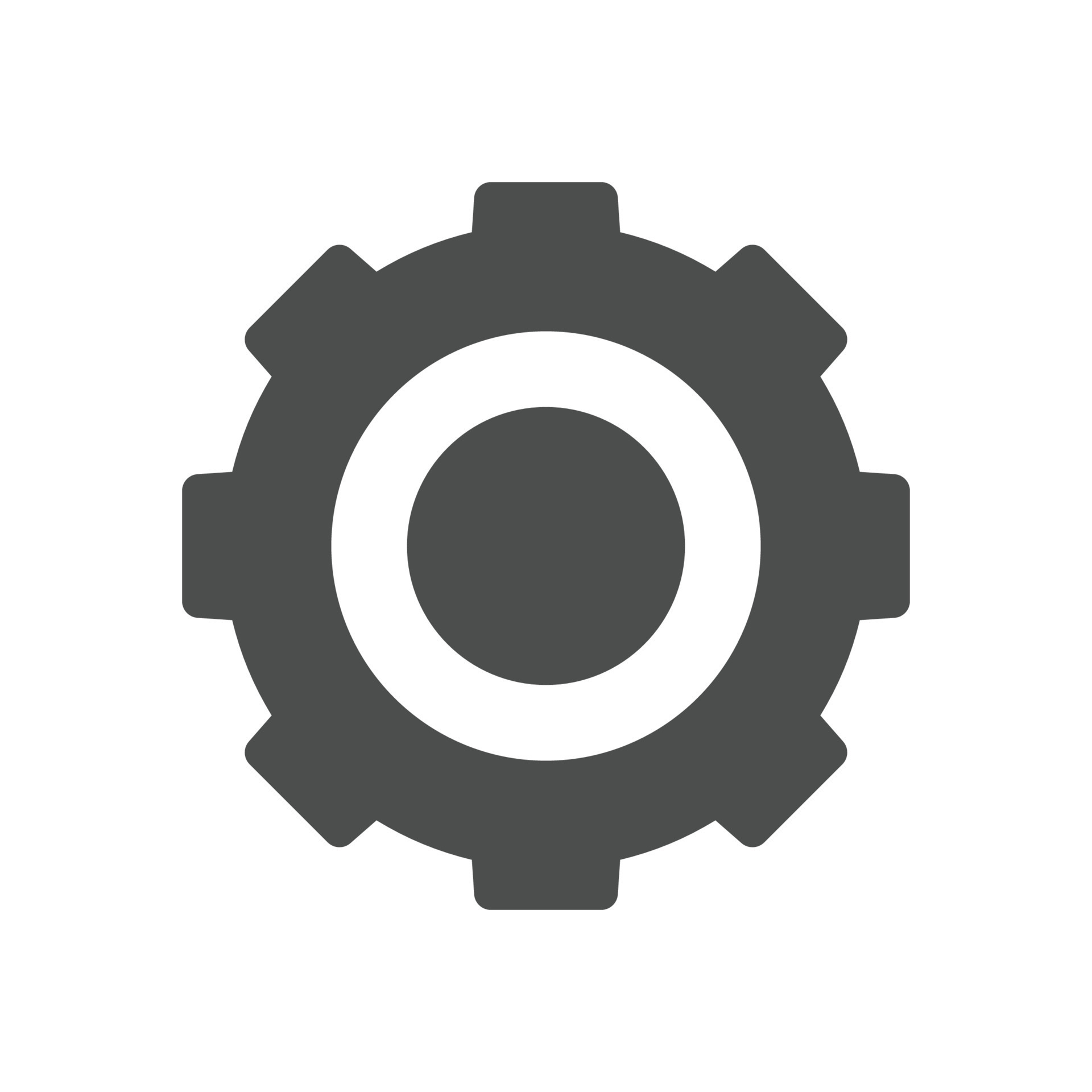 Setting icon for apps or web interface with button. Set of settings, Gear, Cog icon vector with ...