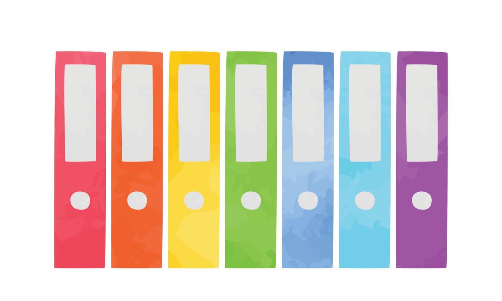 Set of colorful office folders clipart. Stack of bright office folder ... Set of colorful office folders clipart. Stack of bright office folder ...
