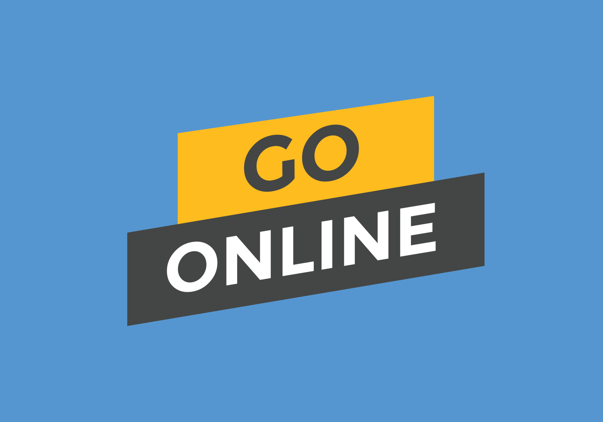 Go online text button. Go online speech bubble. Go online text web template Vector Illustration ...