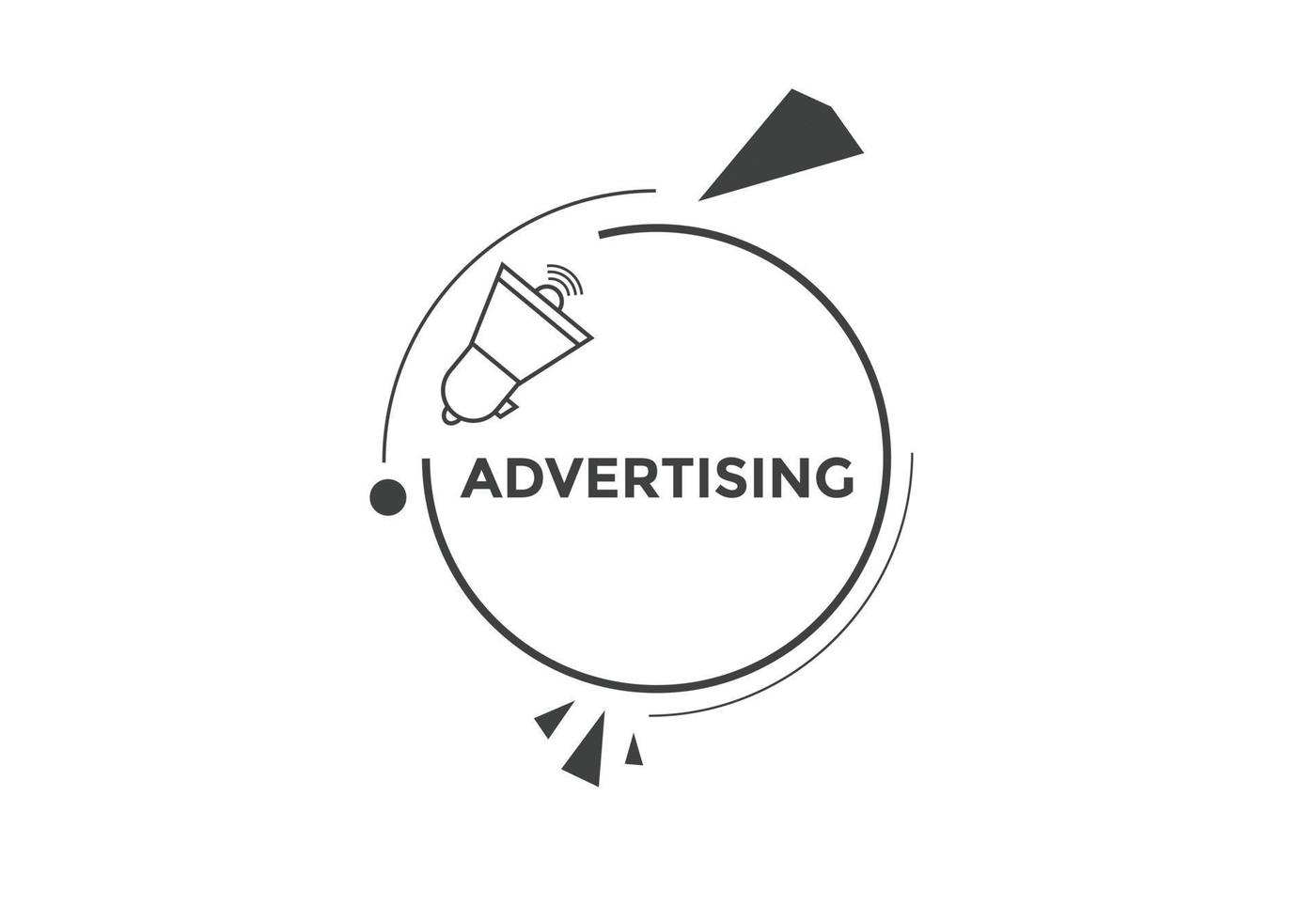 Advertising Basic Text Button Speech Bubble Advertising Colorful Web