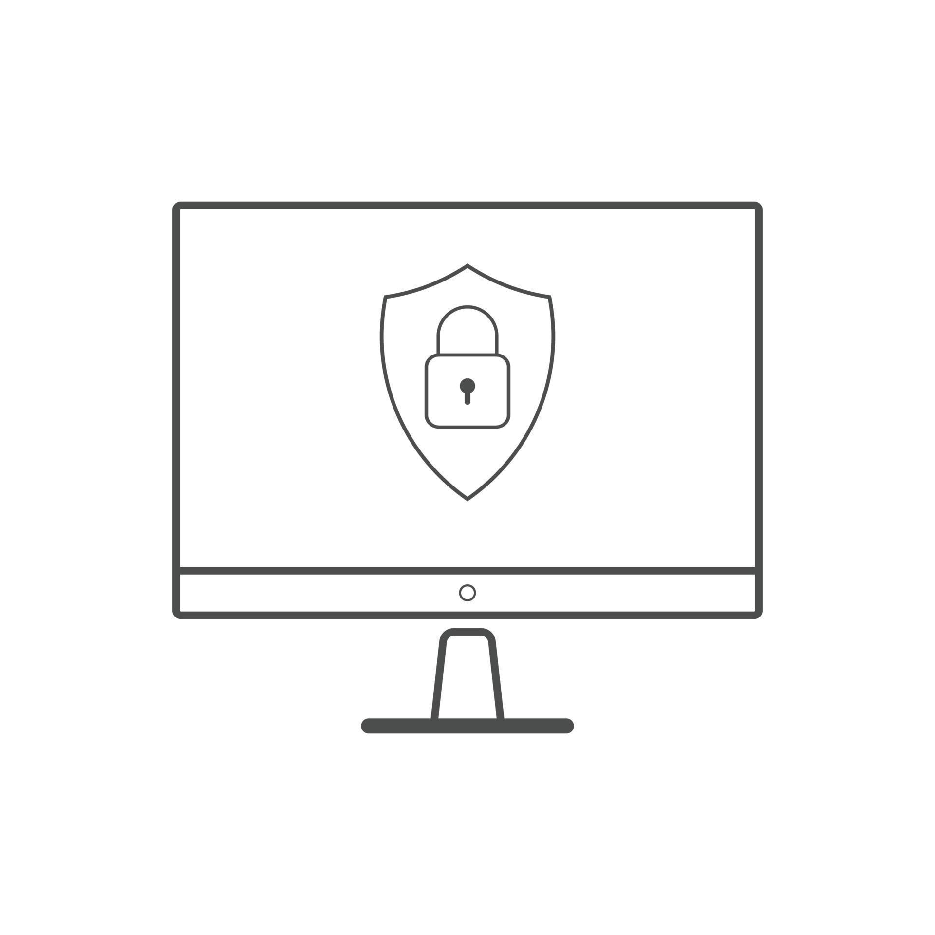 Web Security Line Icons Website Security Shield Protection Icon Symbol 11065689 Vector Art At