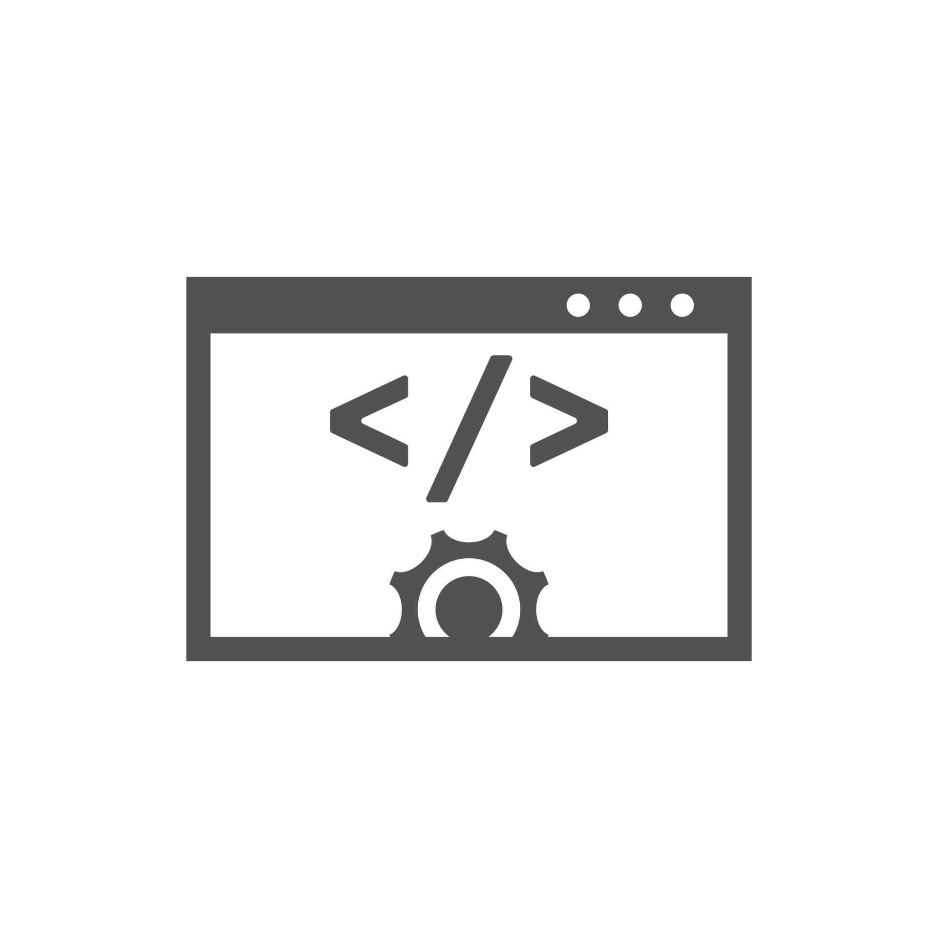 Custom Coding Icons Vector Illustration Modern Style Custom Coding Symbol 11065978 Vector Art