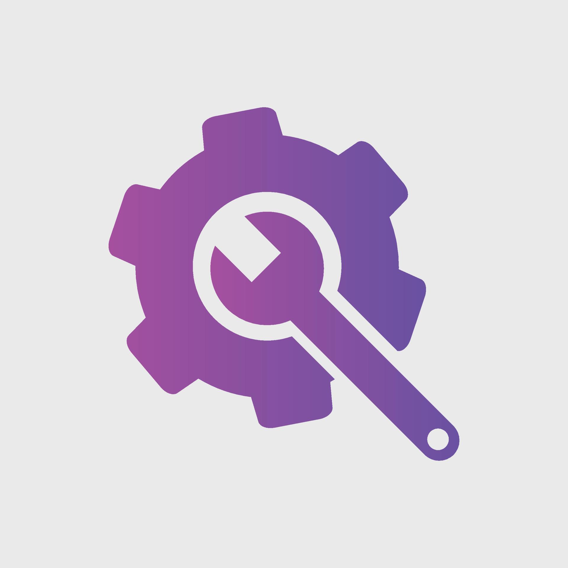 Setting Gear Line Icon Symbol For Ui Social Media Website Isolated On