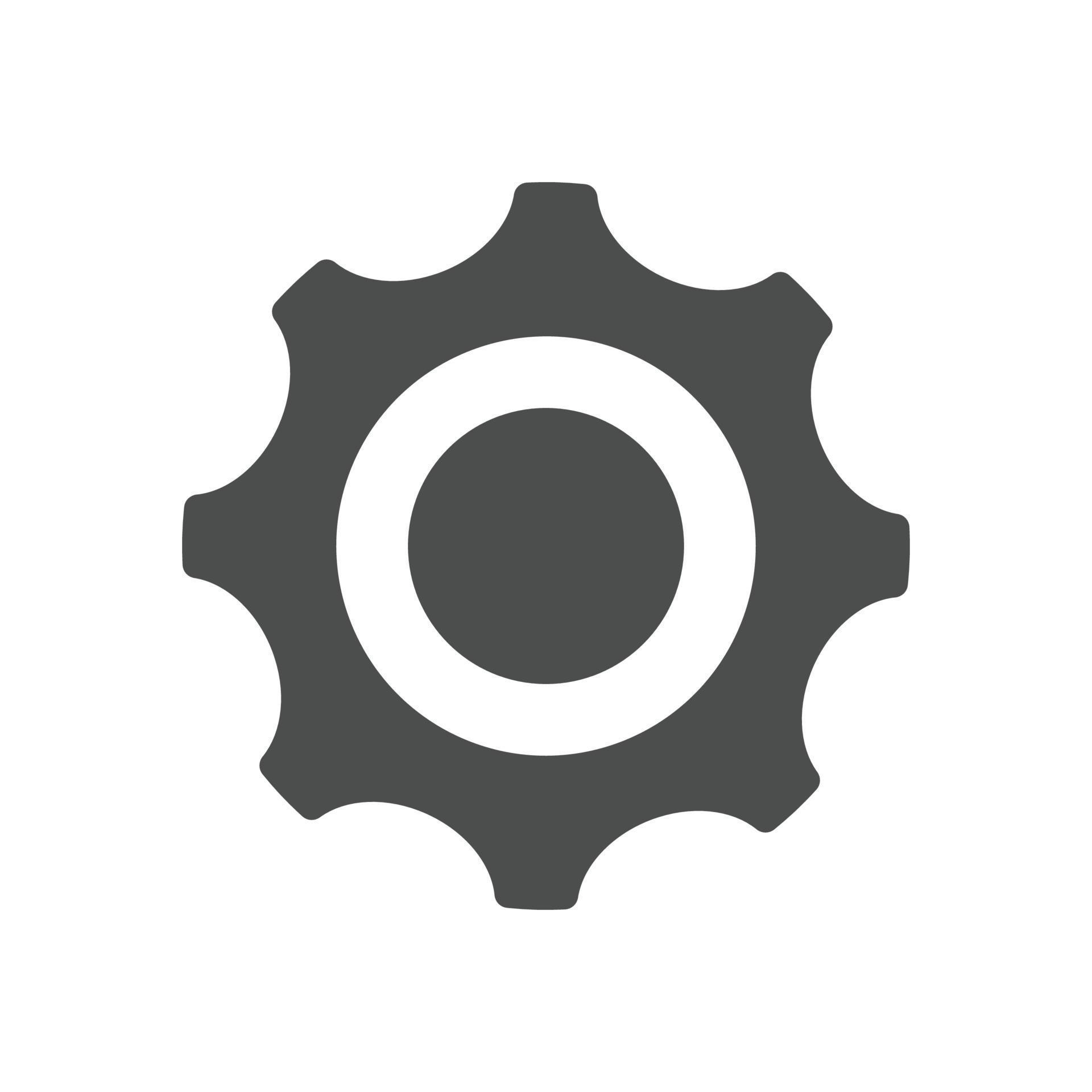 Setting icon for apps or web interface with button. Set of settings, Gear, Cog icon vector with ...