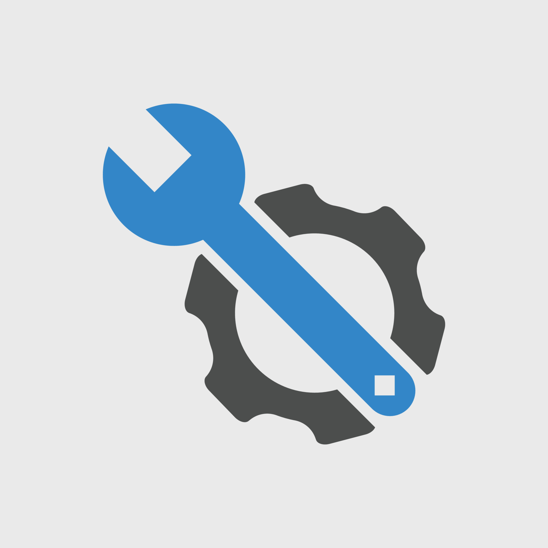 Setting Gear Line Icon Symbol For Ui Social Media Website Isolated On
