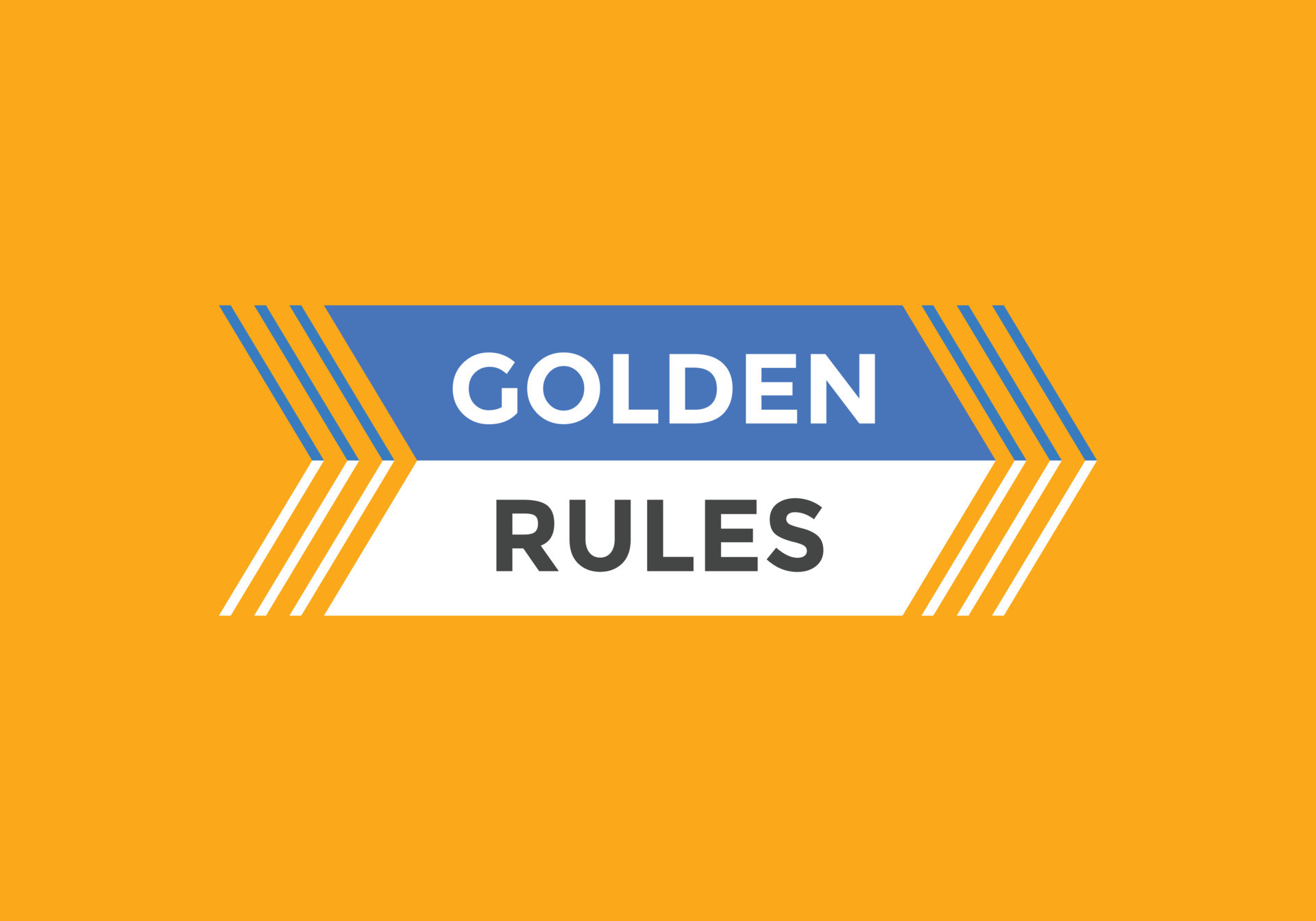 Golden rules text button. Golden rules speech bubble. Golden rules text ...