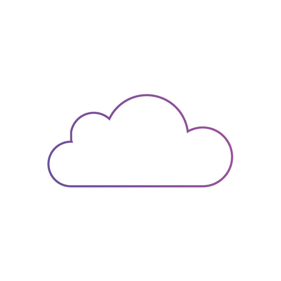 Cloud icon Vector illustration. Cloud symbol for SEO, Website and ...