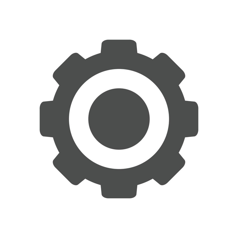 Setting icon for apps or web interface with button. Set of settings, Gear, Cog icon vector with ...