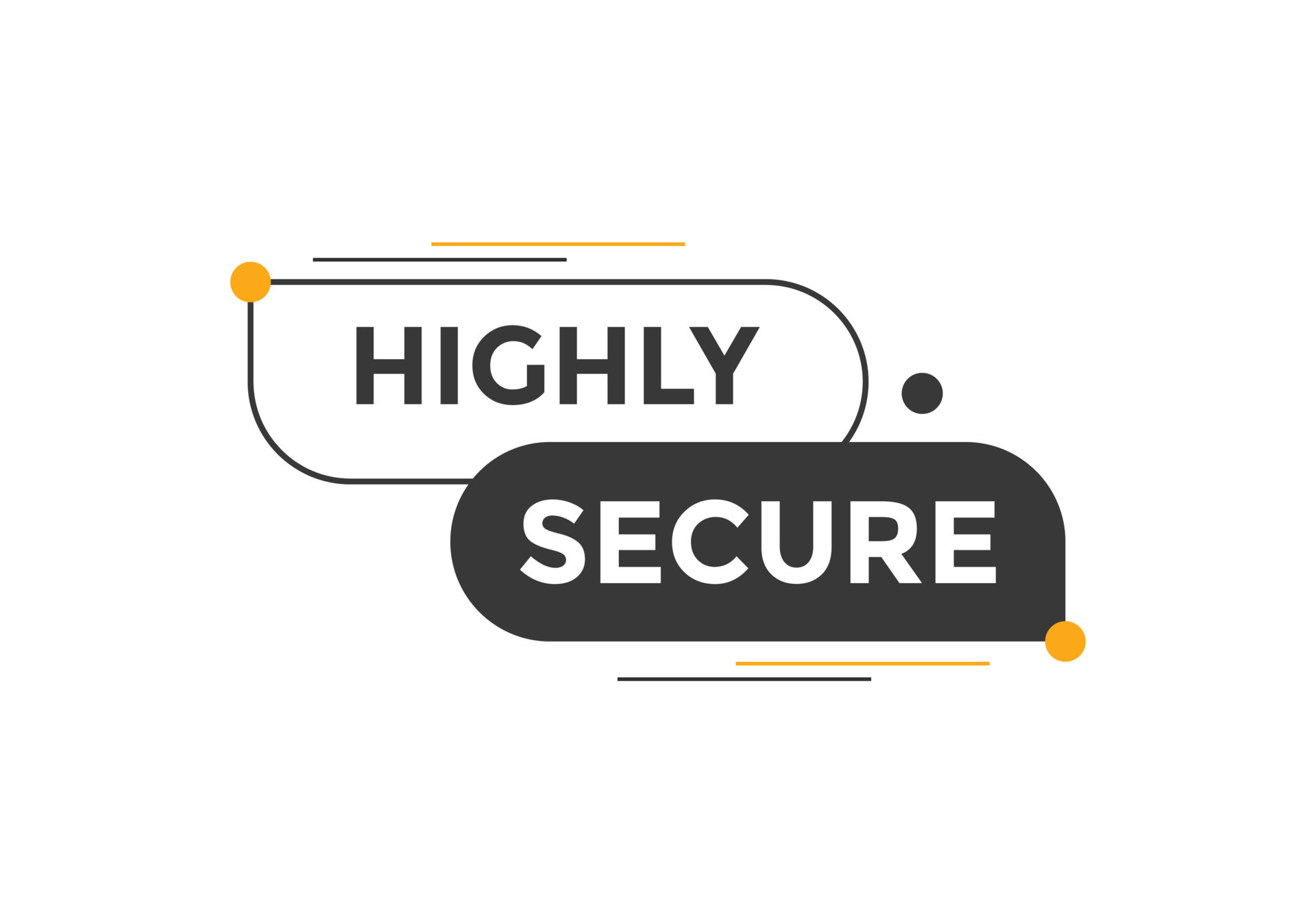 Highly Secure Text Button Highly Secure Text Web Template Speech